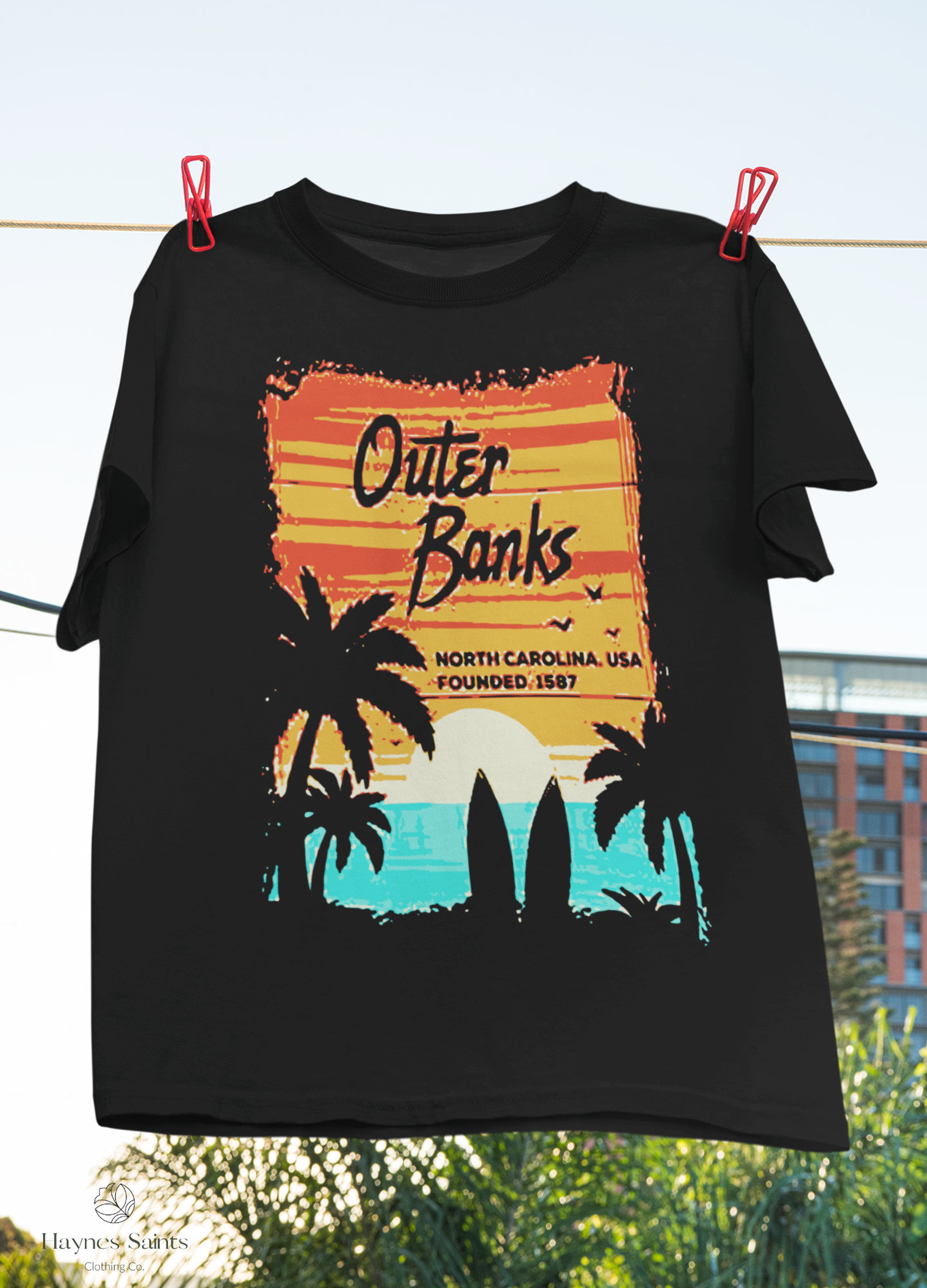 Outer Banks North Carolina Classic T-Shirt, Chain Of Islands, Outer ...