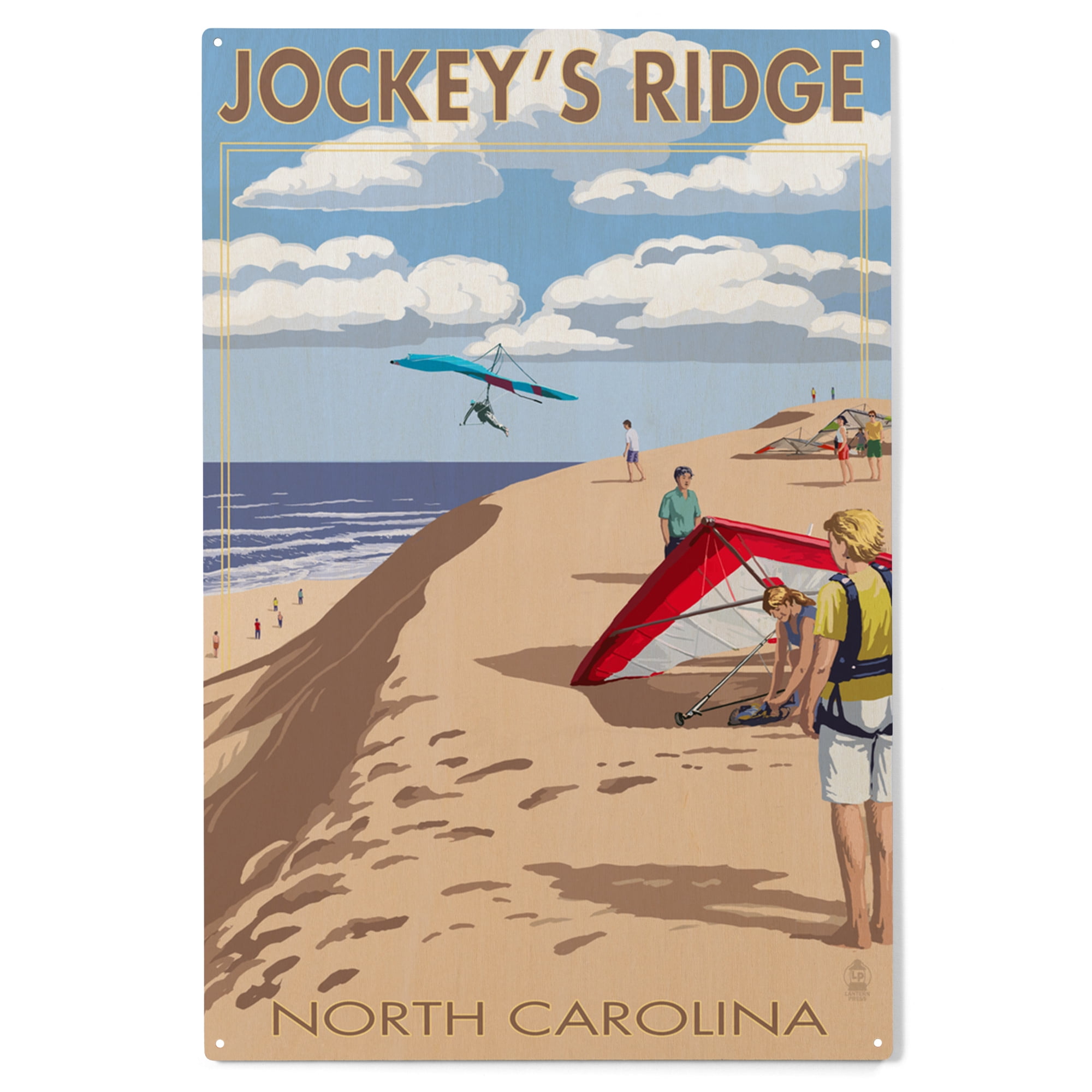 Outer Banks, North Carolina, Jockey's Ridge Hang Gliders Birch Wood ...