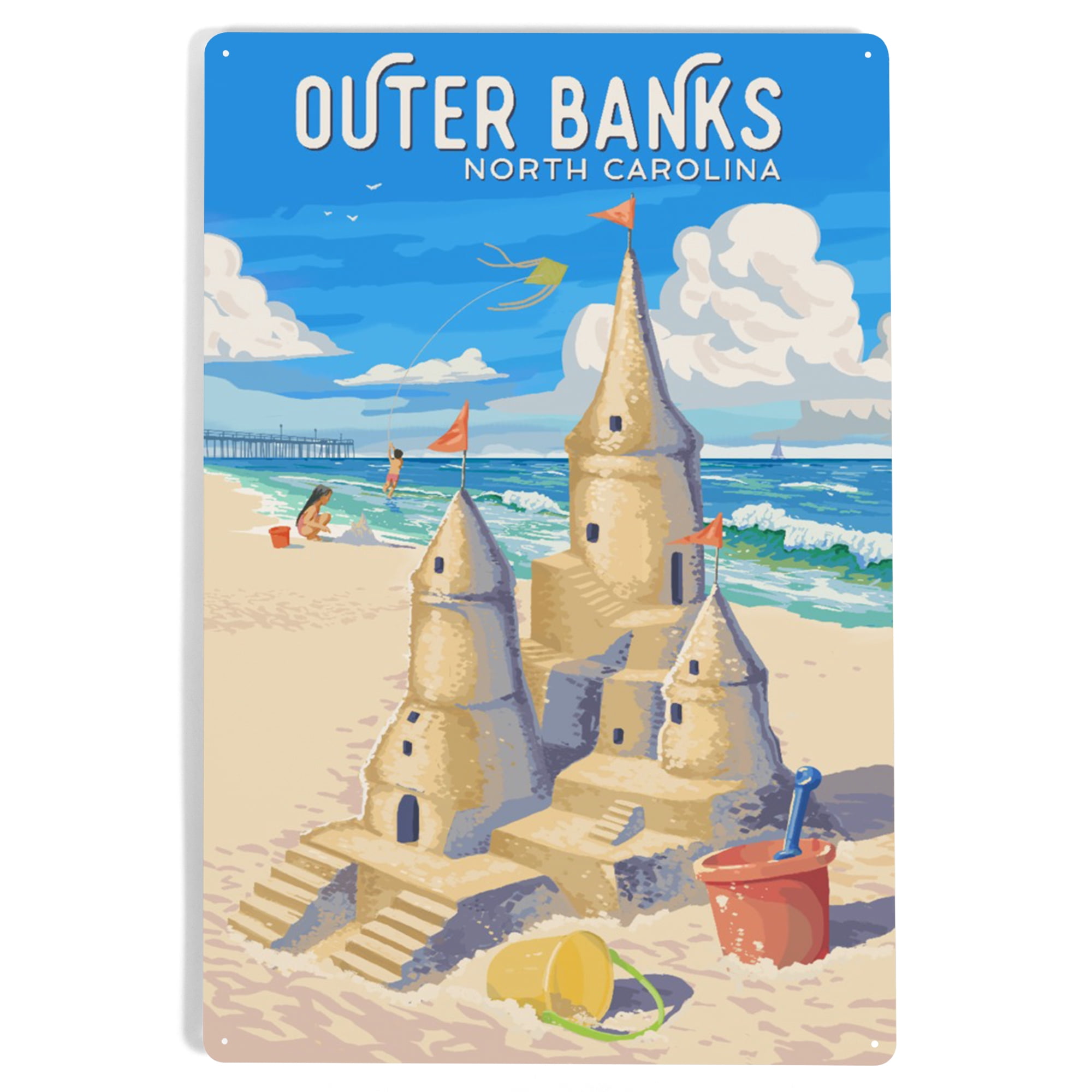 Outer Banks, North Carolina, Painterly, Soak Up Summer, Sand Castle ...