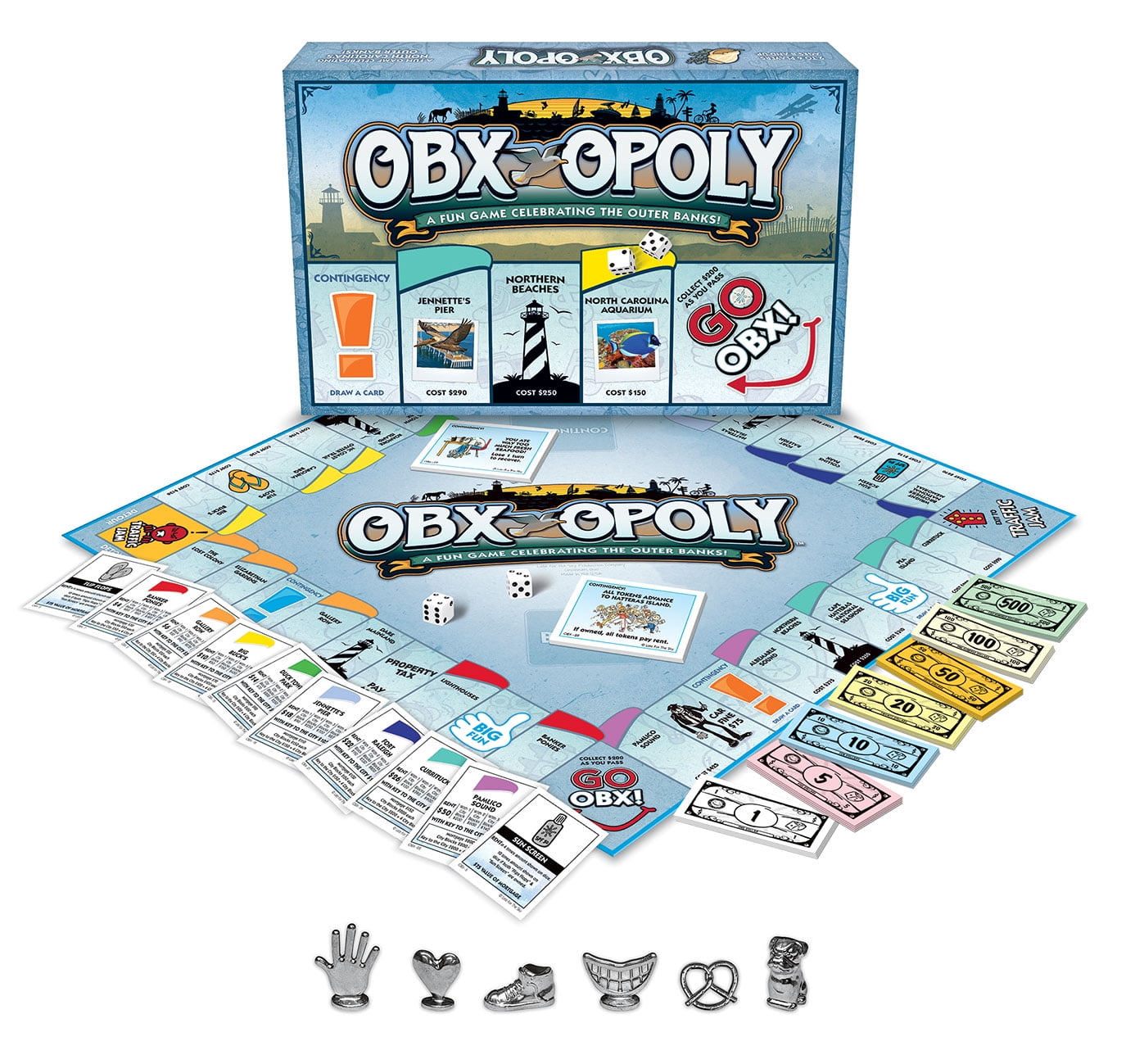 Outer Banks Opoly Board Game, by Late for the Sky - Walmart.com