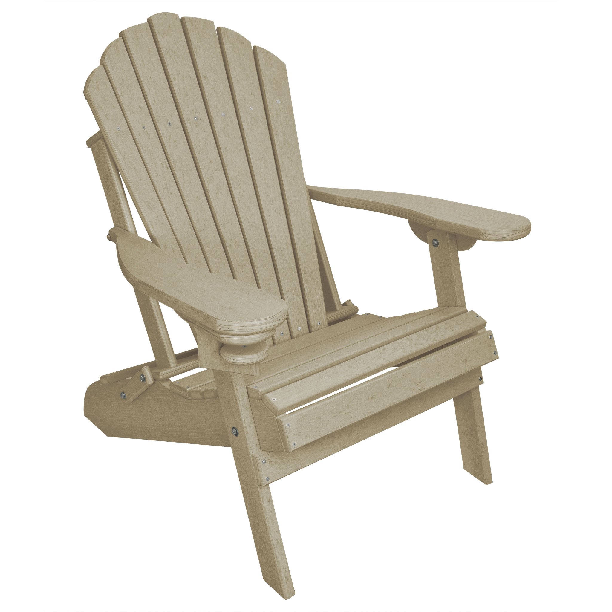 Outer Banks Oversized Poly Lumber Adirondack Chair, Foldable Design ...
