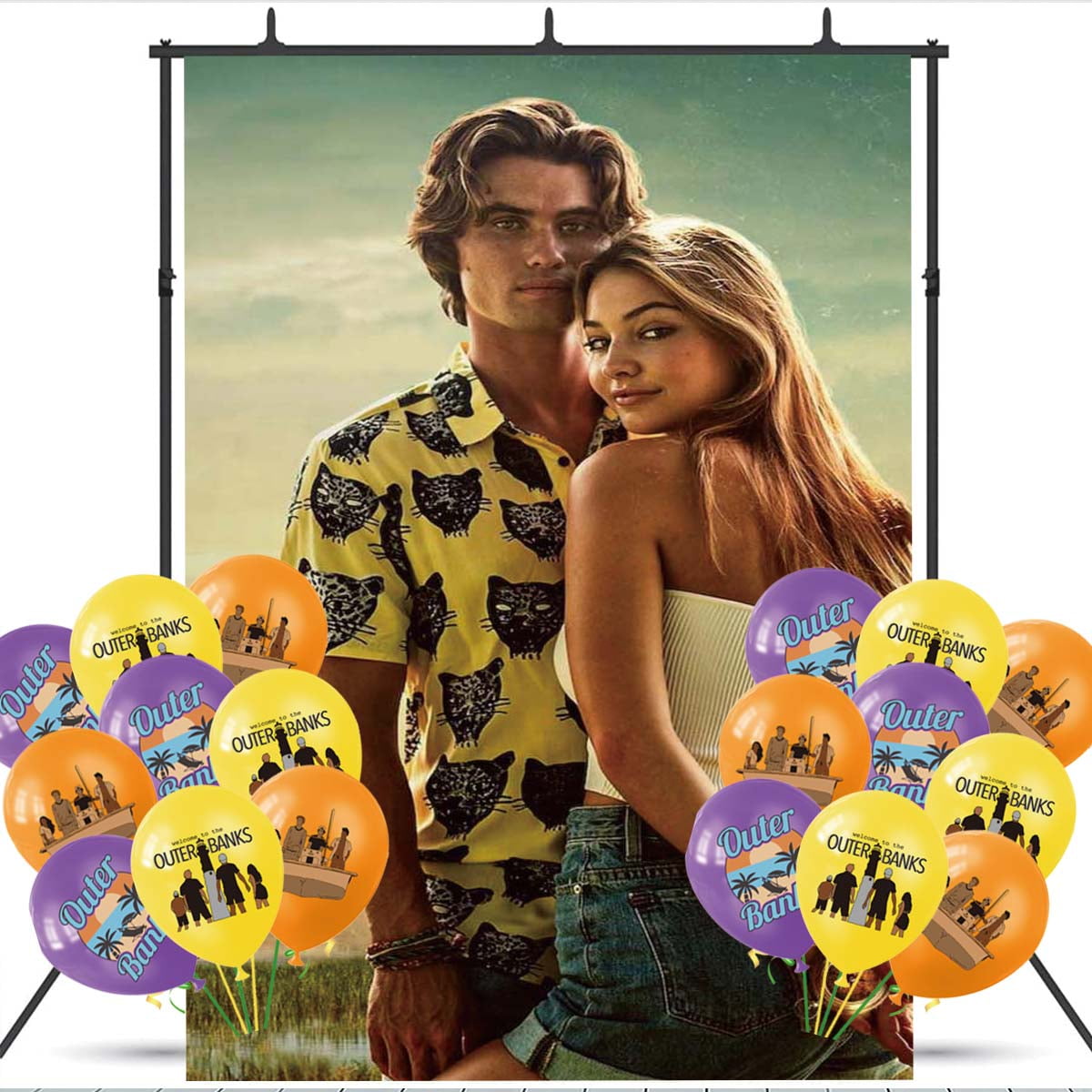 Outer Banks Party Decorations Backdrop Banner Balloons Taspestry Wall ...