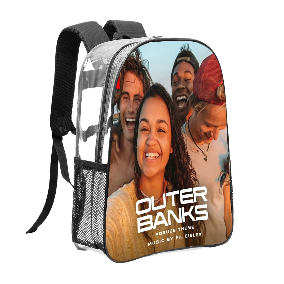 Outer Banks Pattern Transparent Backpack Lightweight And fashionable ...