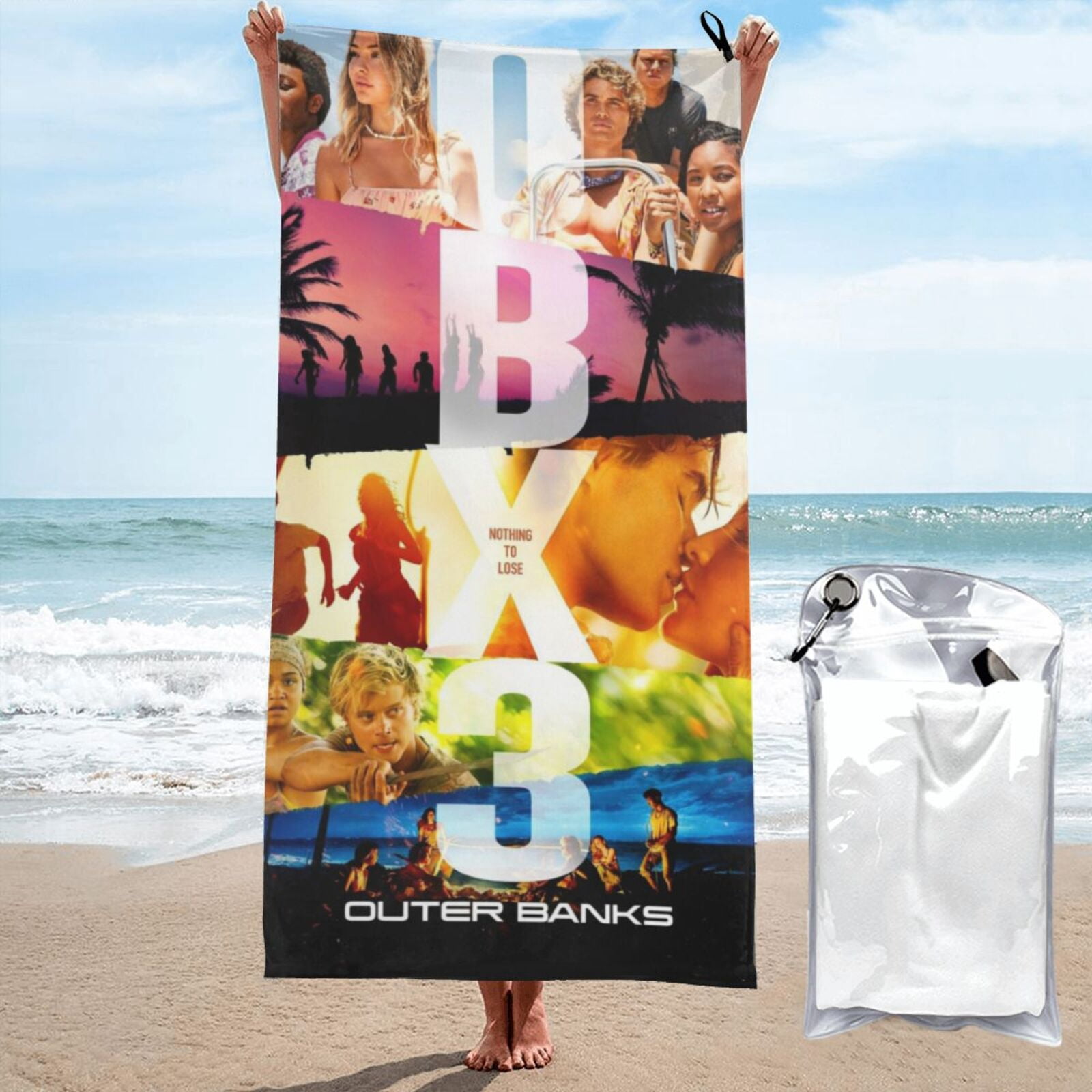 Outer Banks Poster Quick Dry Bath Towel Lightweight Soft Absorbent ...