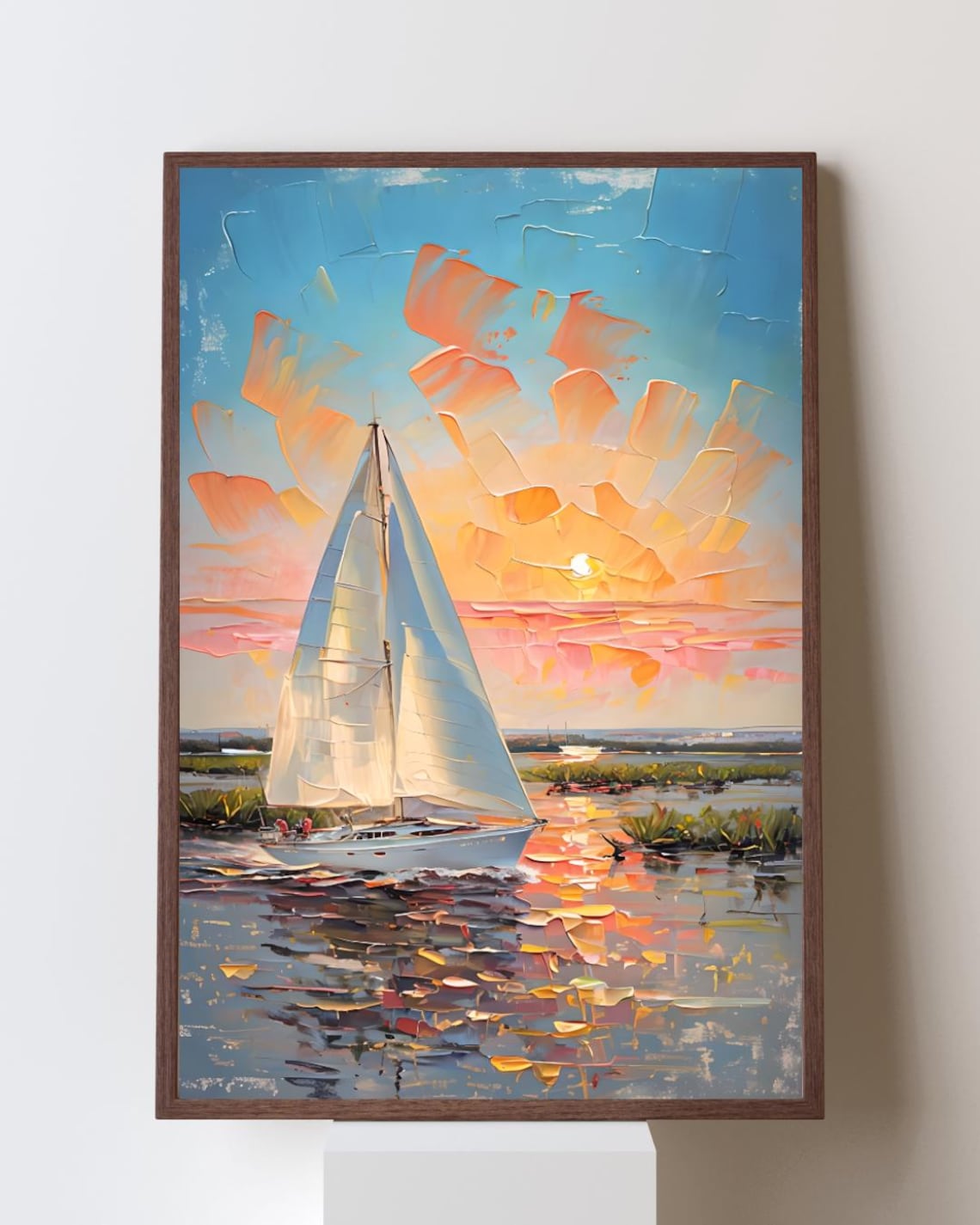 Outer Banks Salt Marsh Sunset Print, Coastal Wall Art, North Carolina ...