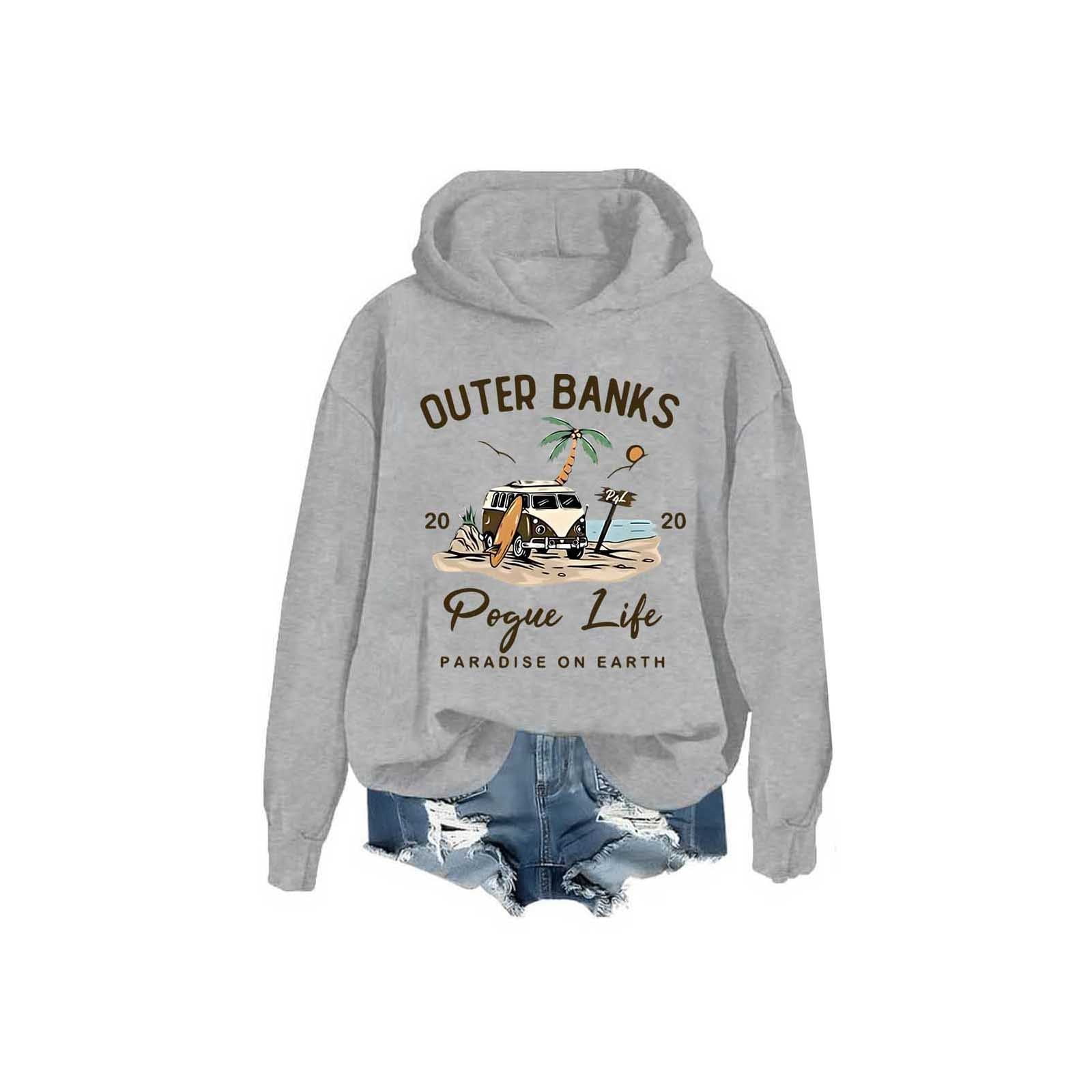 Outer Banks Sweatshirt Womens Sweatshirts Outer Banks Hoodie Pogue Life Hoodie Outerbanks Merch ...