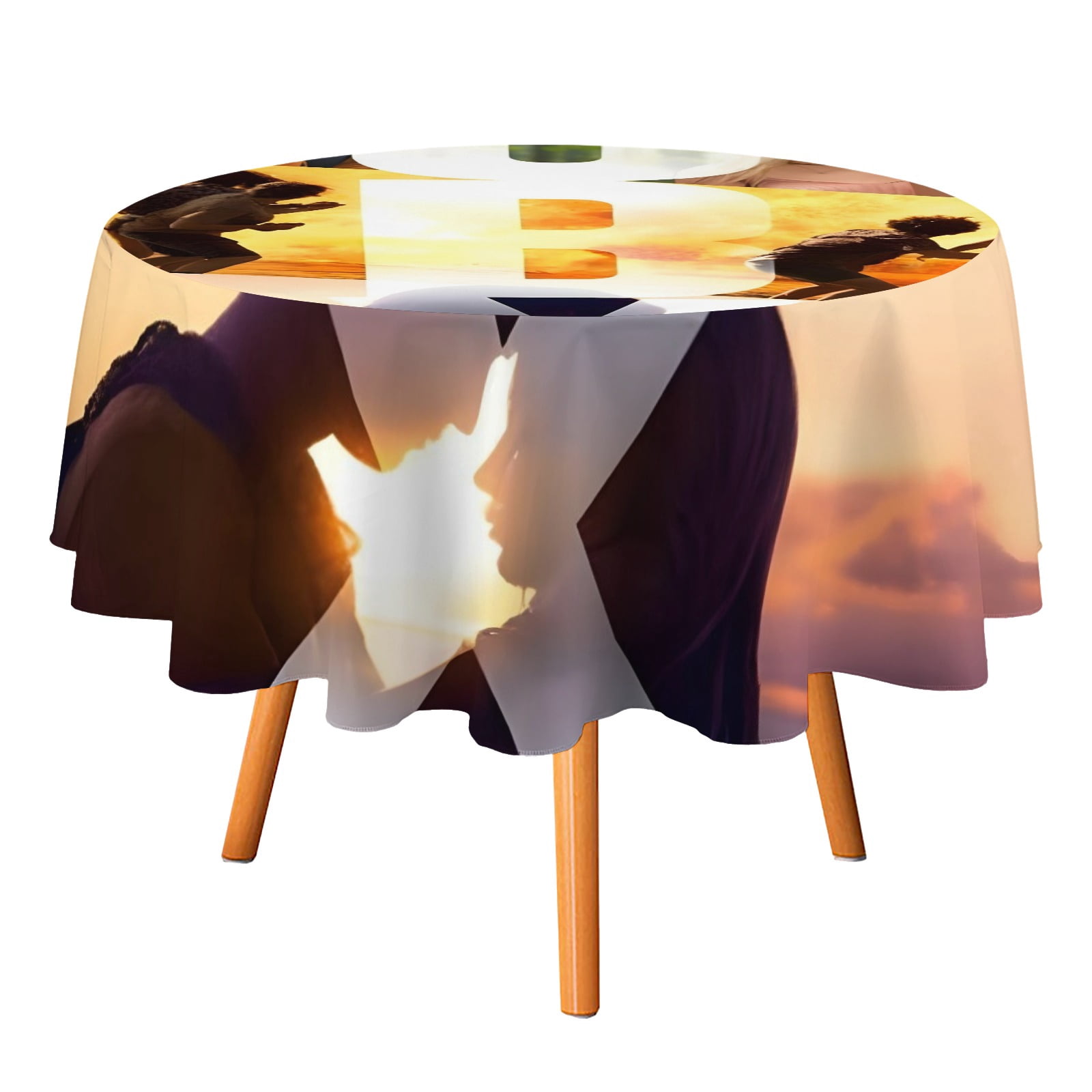 Outer Banks-Theme Round tablecloth has an iconic print, fits most ...