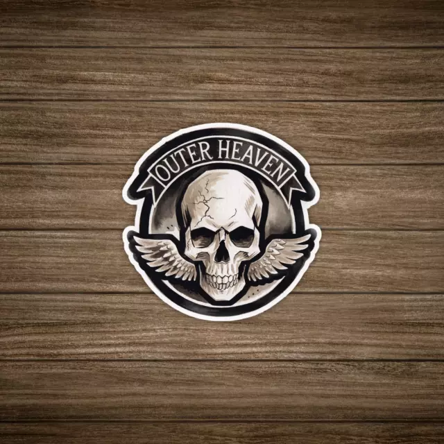 Outer Heaven Skull Wings Emblem Metal Gear Solid Inspired Vinyl Sticker ...