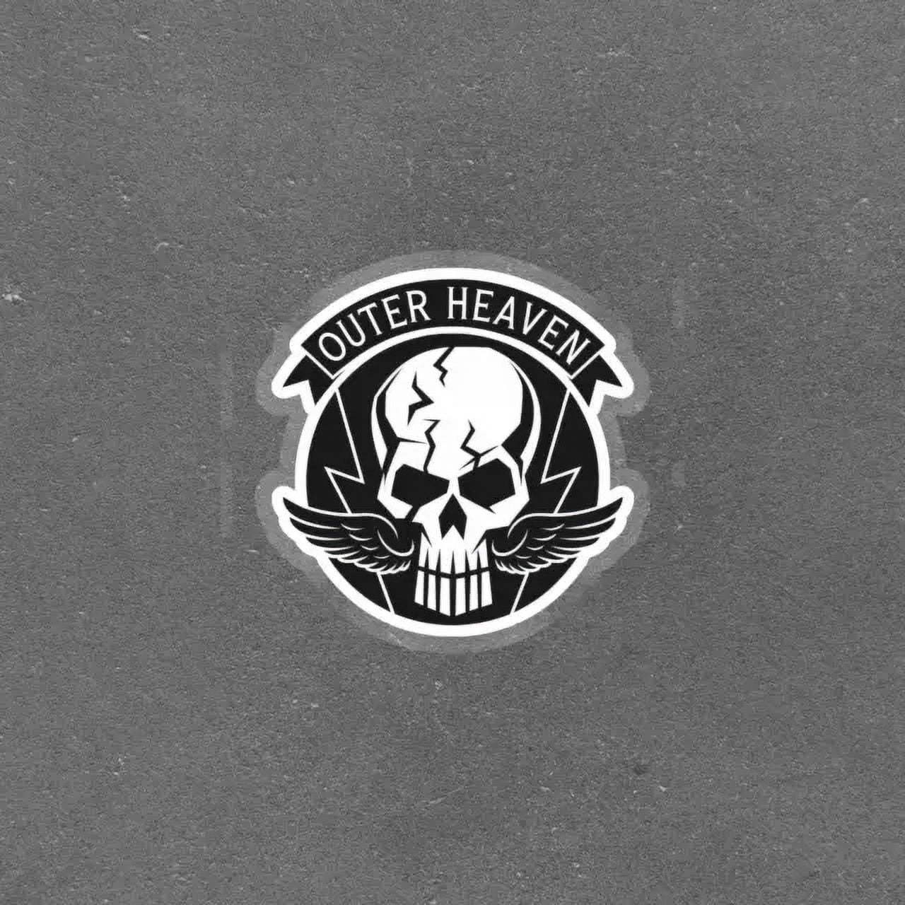 Outer Heaven Skull Wings Sticker - Metal Gear Solid Inspired Decalphone Decal Water Bottle ...