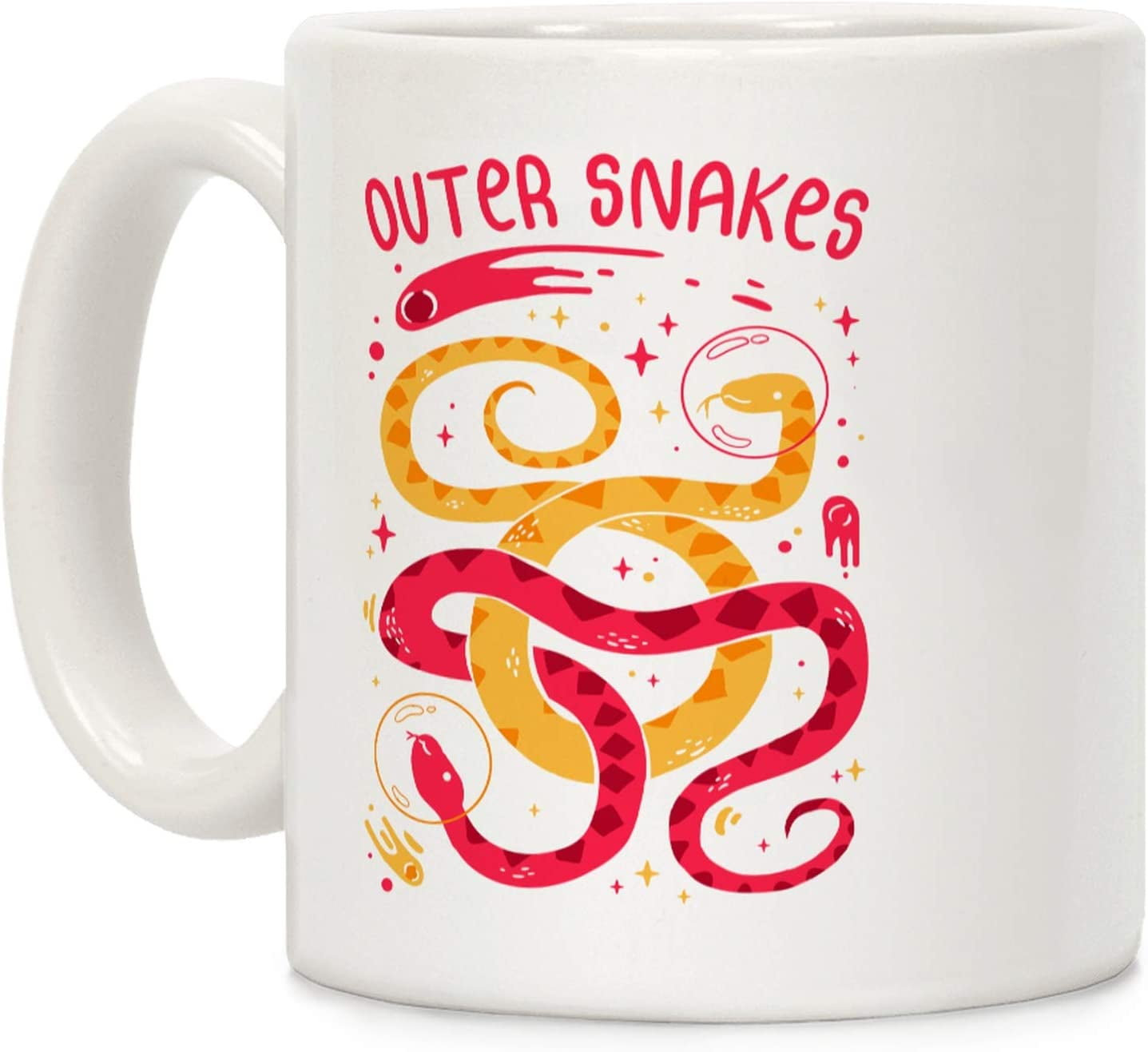 Outer Snakes White 11 Ounce Ceramic Coffee Mug - Walmart.com