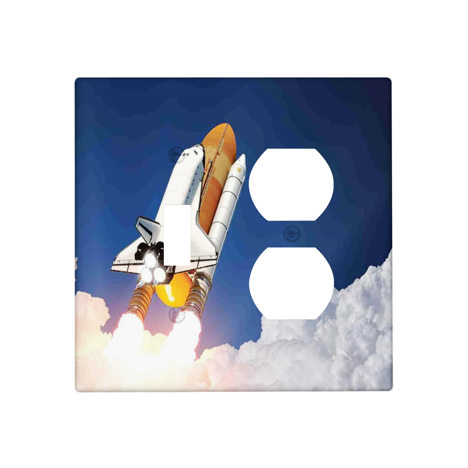 Outer Space 2 Gang Combination Light Switch Cover Plate Decorative ...