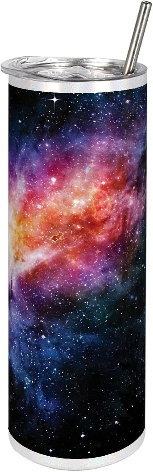 Outer Space 20 Oz Skinny Tumbler, Deep in Starry Outer Space Nebula and ...
