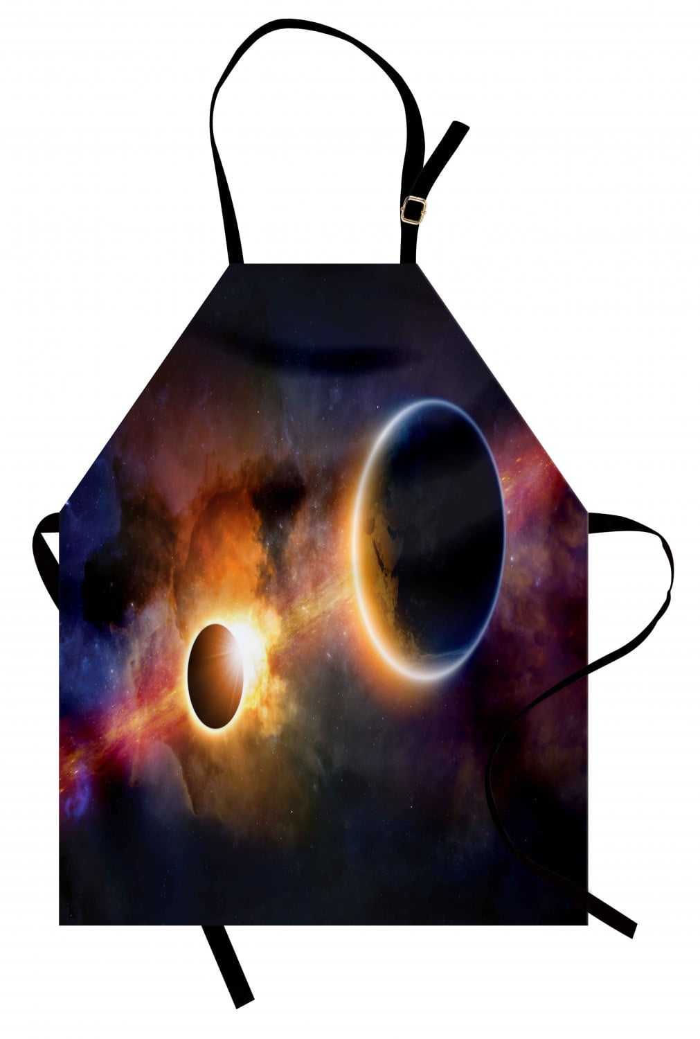 Outer Space Apron Planet in Milky Way Dark Nebula Gas Cloud Celestial ...