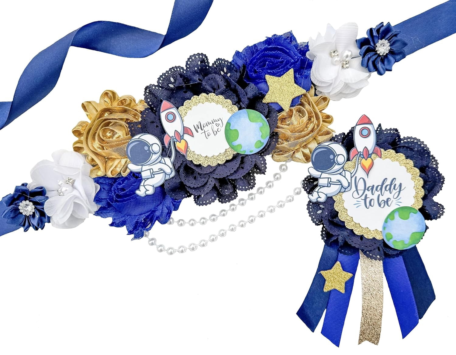 Outer Space Astronaut Baby Shower Mom to be Sash, Outer Space Astronaut ...