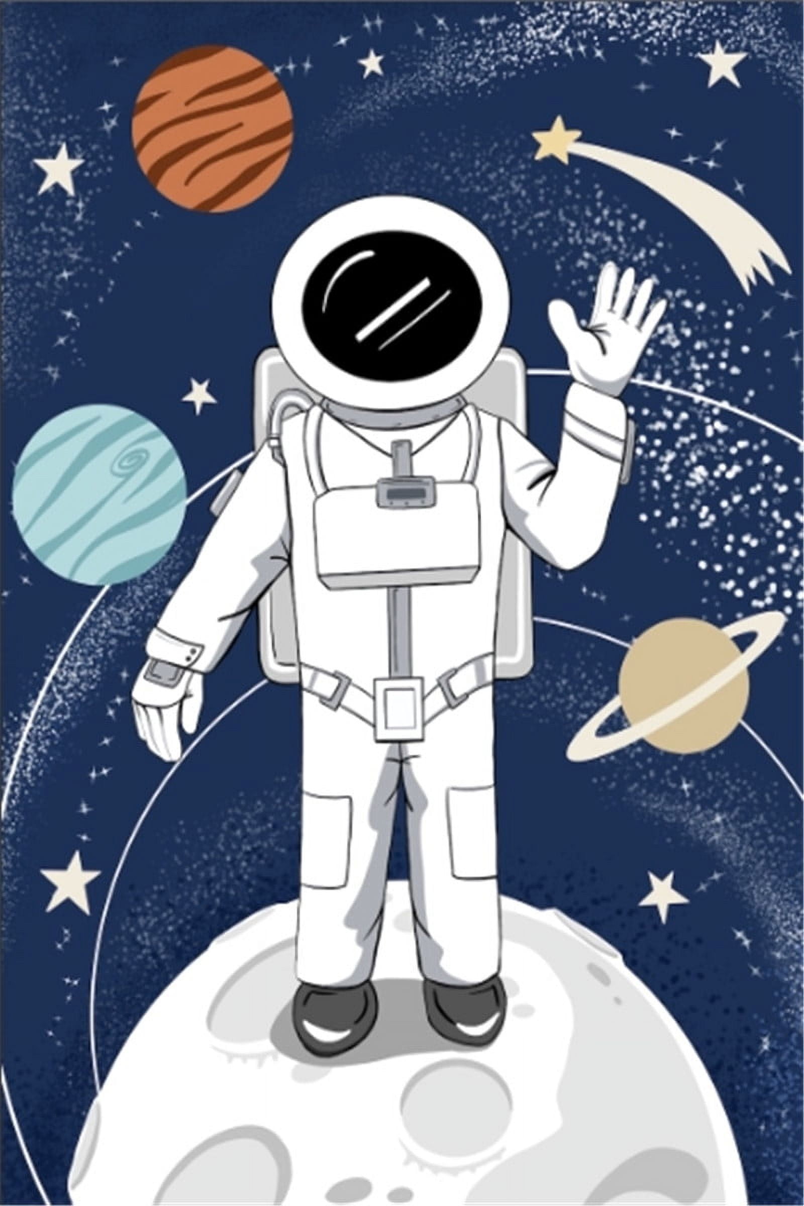 Outer Space Astronaut Face Photography Backdrop Banner Astronaut ...