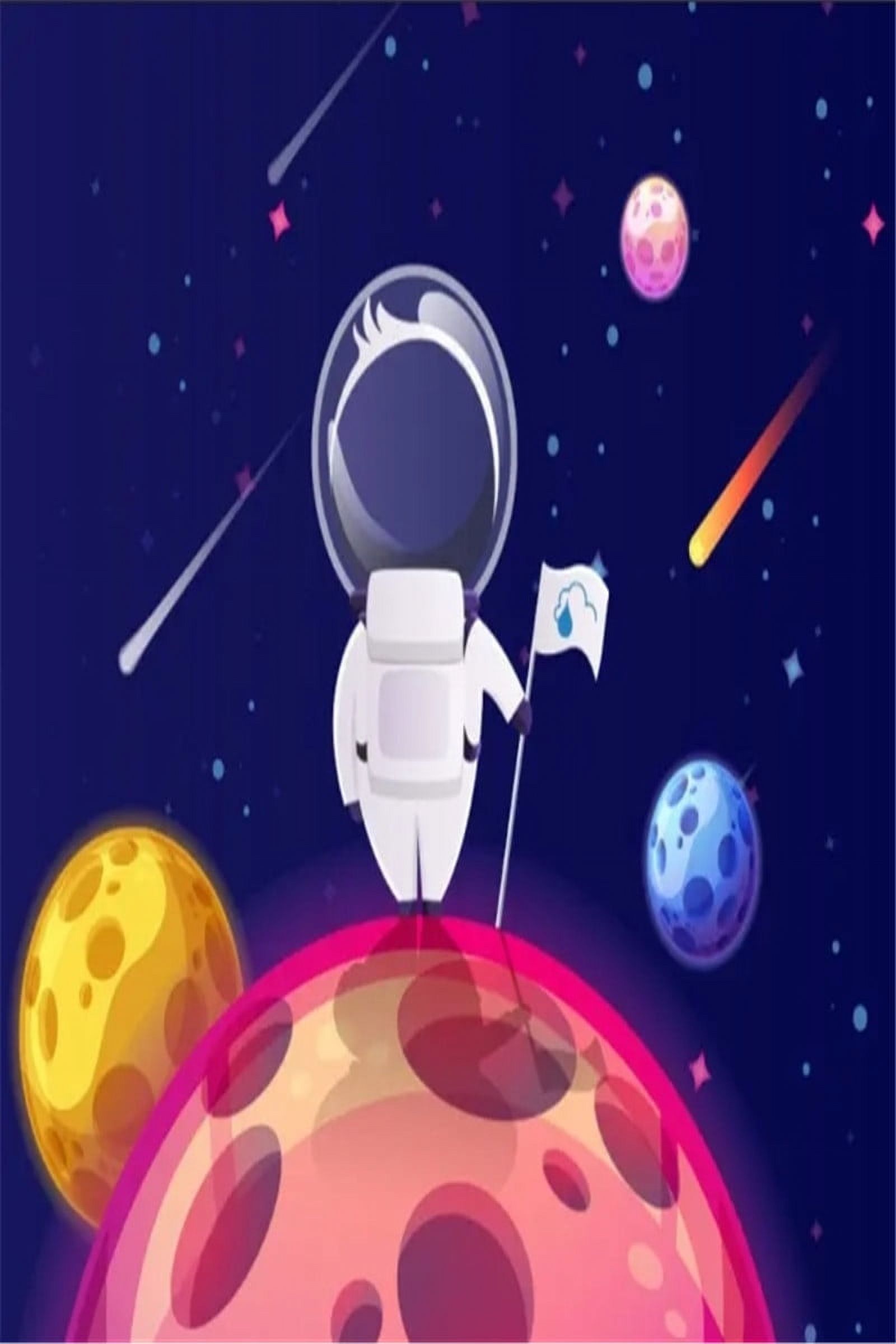 Outer Space Astronaut Face Photography Backdrop Banner Astronaut ...