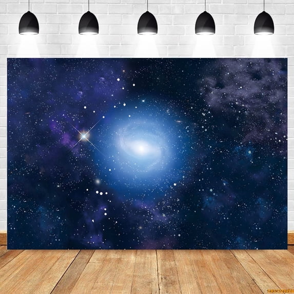Outer Space Backdrop Universe Space Galaxy Earth Starry Sky Baby ...