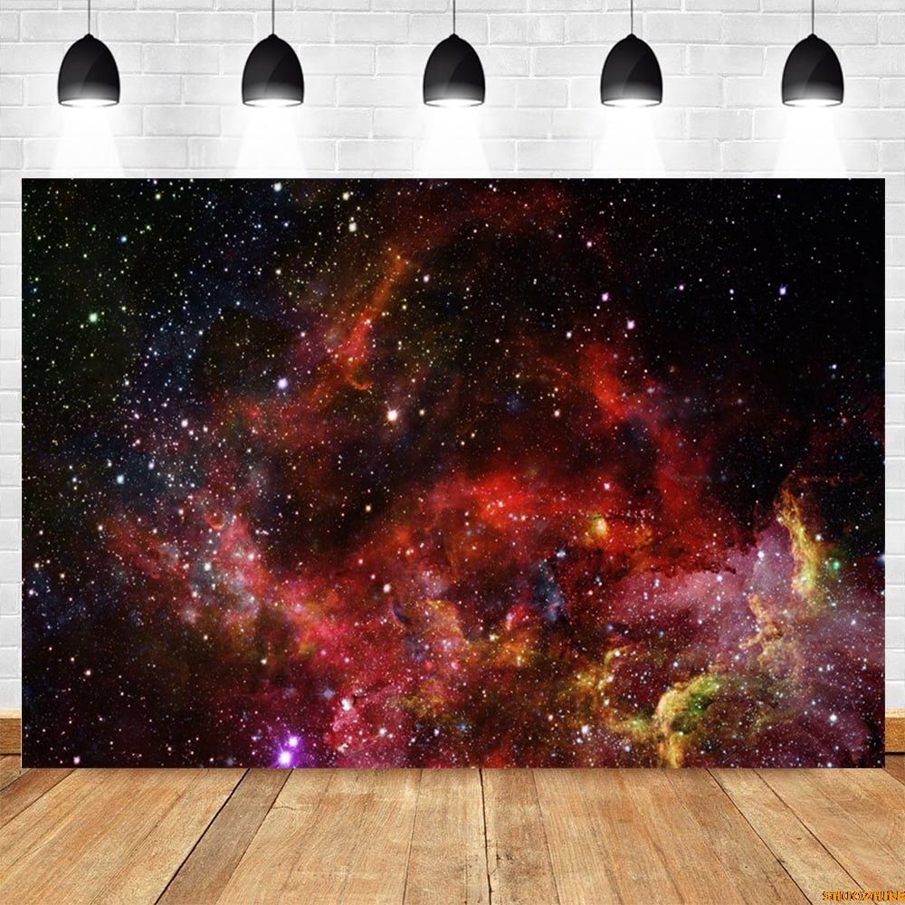 Outer Space Backdrop Universe Space Galaxy Earth Starry Sky Baby ...