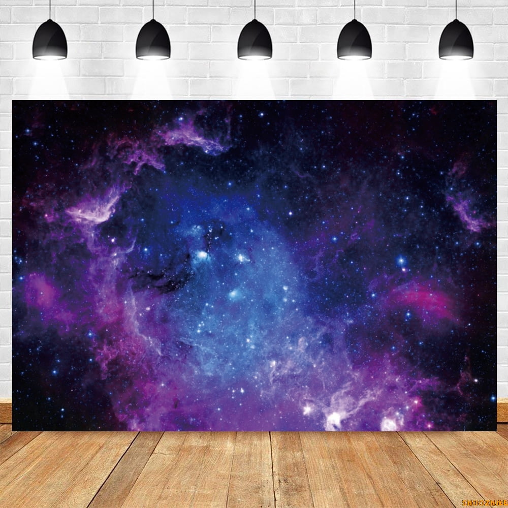 Outer Space Backdrop Universe Space Galaxy Earth Starry Sky Baby ...
