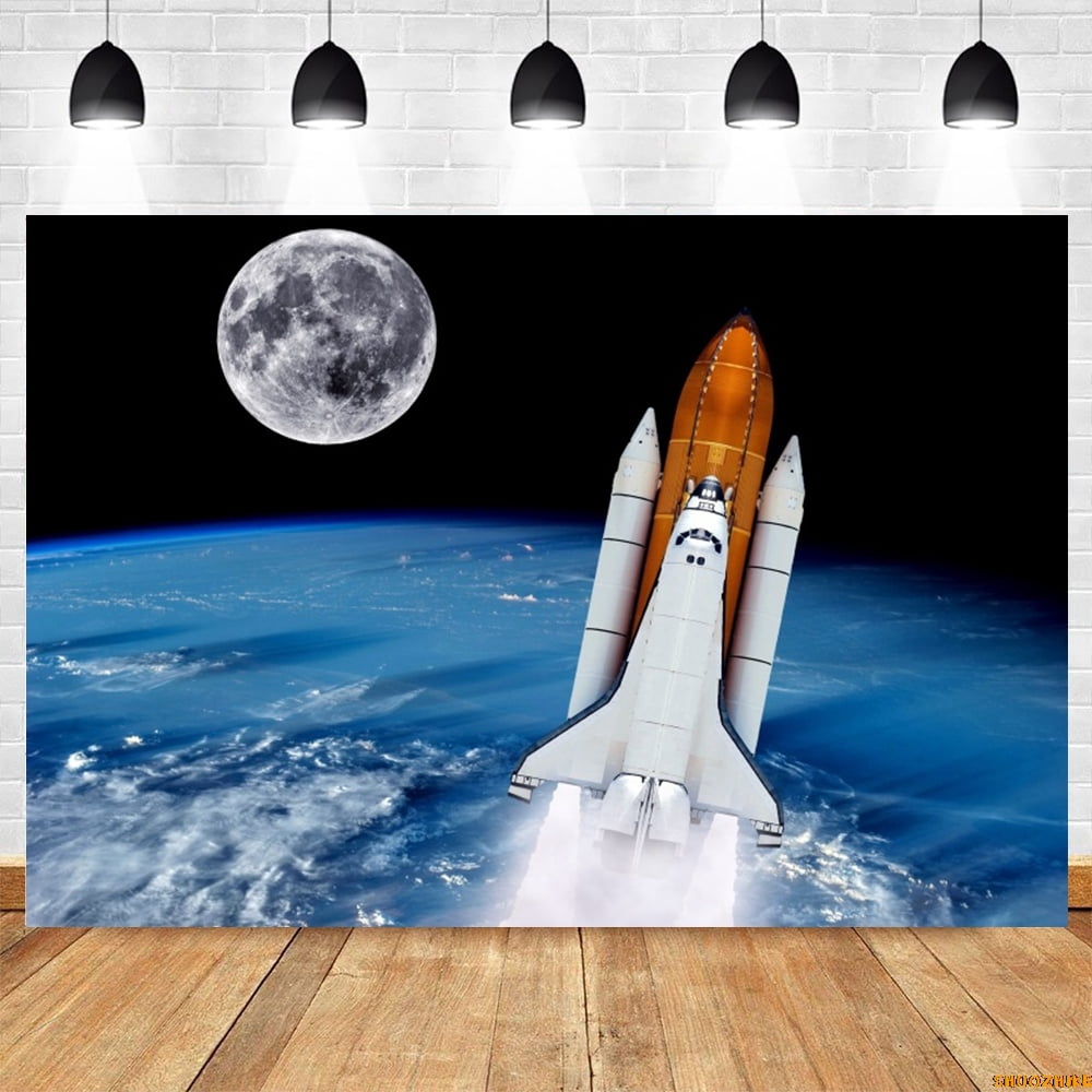 Outer Space Backdrop Universe Space Galaxy Earth Starry Sky Baby ...