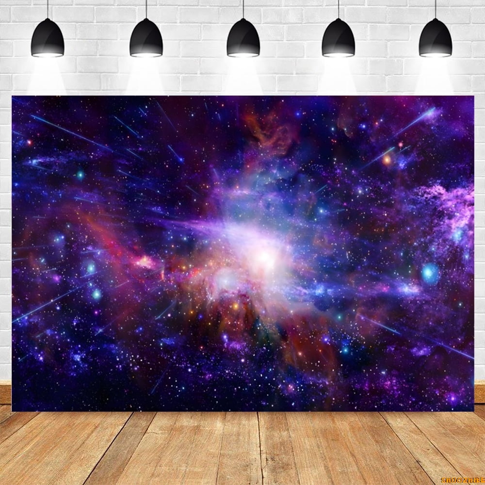 Outer Space Backdrop Universe Space Galaxy Earth Starry Sky Baby ...