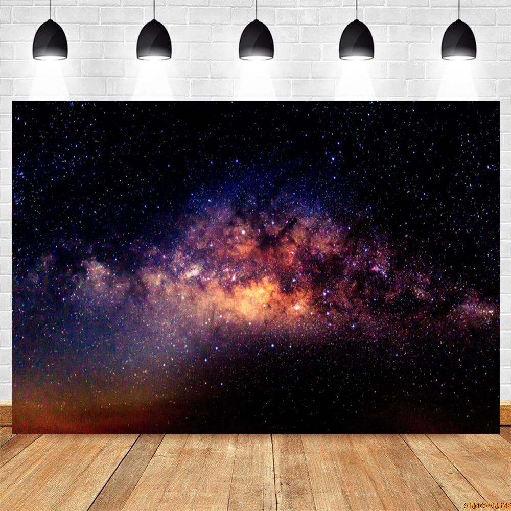 Outer Space Backdrop Universe Space Galaxy Earth Starry Sky Baby ...