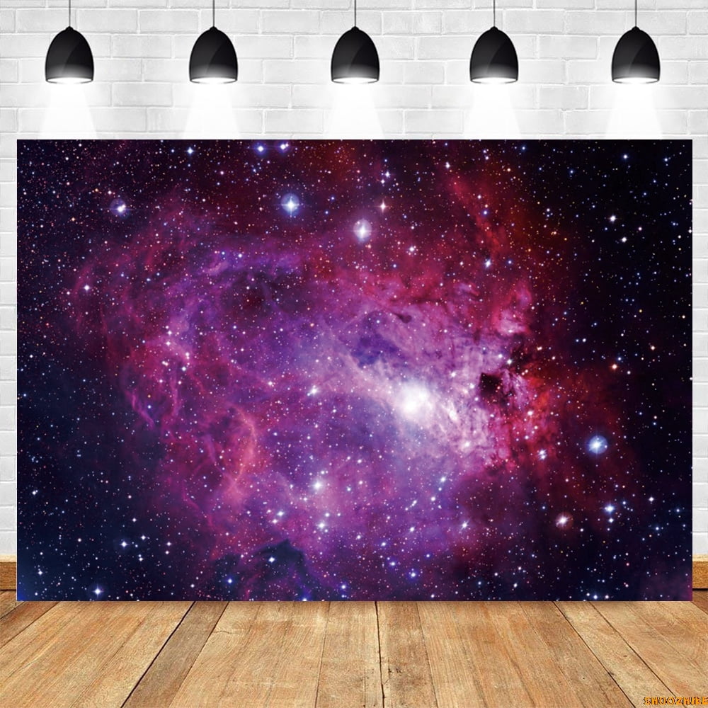 Outer Space Backdrop Universe Space Galaxy Earth Starry Sky Baby ...