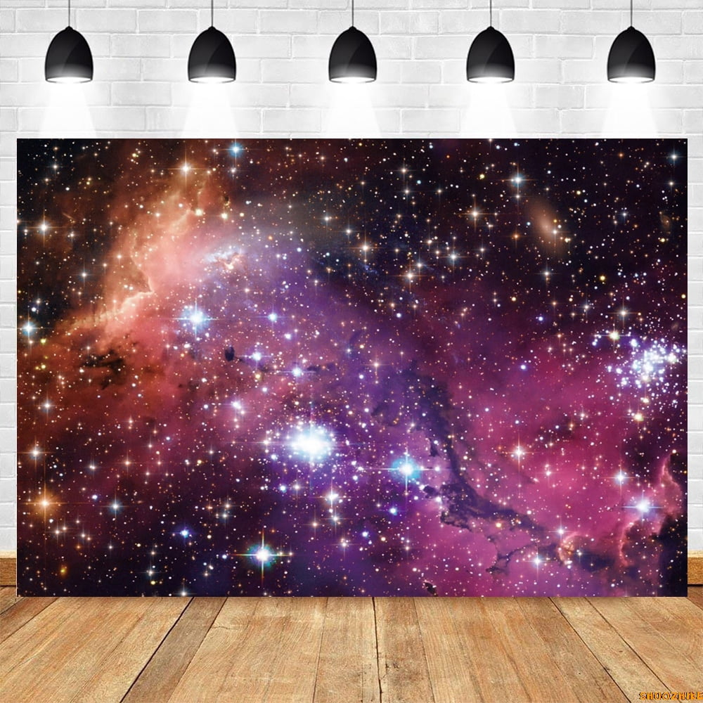 Outer Space Backdrop Universe Space Galaxy Earth Starry Sky Baby ...
