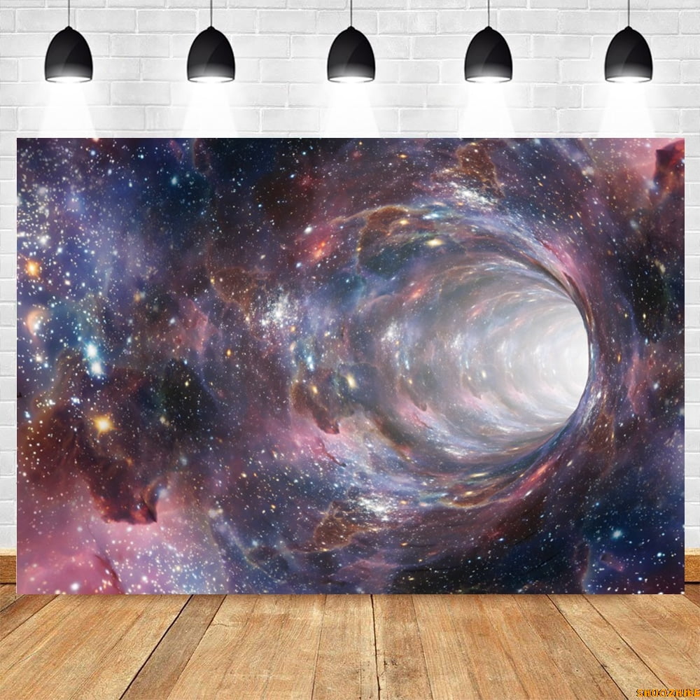 Outer Space Backdrop Universe Space Galaxy Earth Starry Sky Baby ...