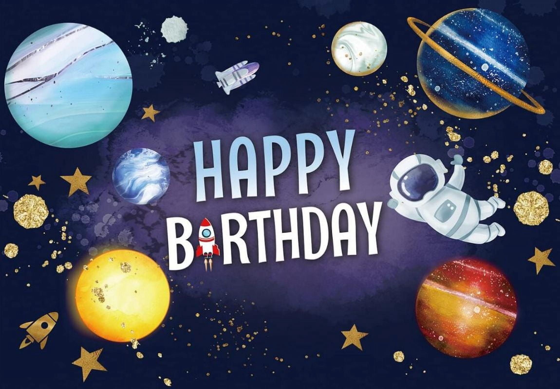 Outer Space Background Scenic Baby Shower Universe Photo Trip Around ...