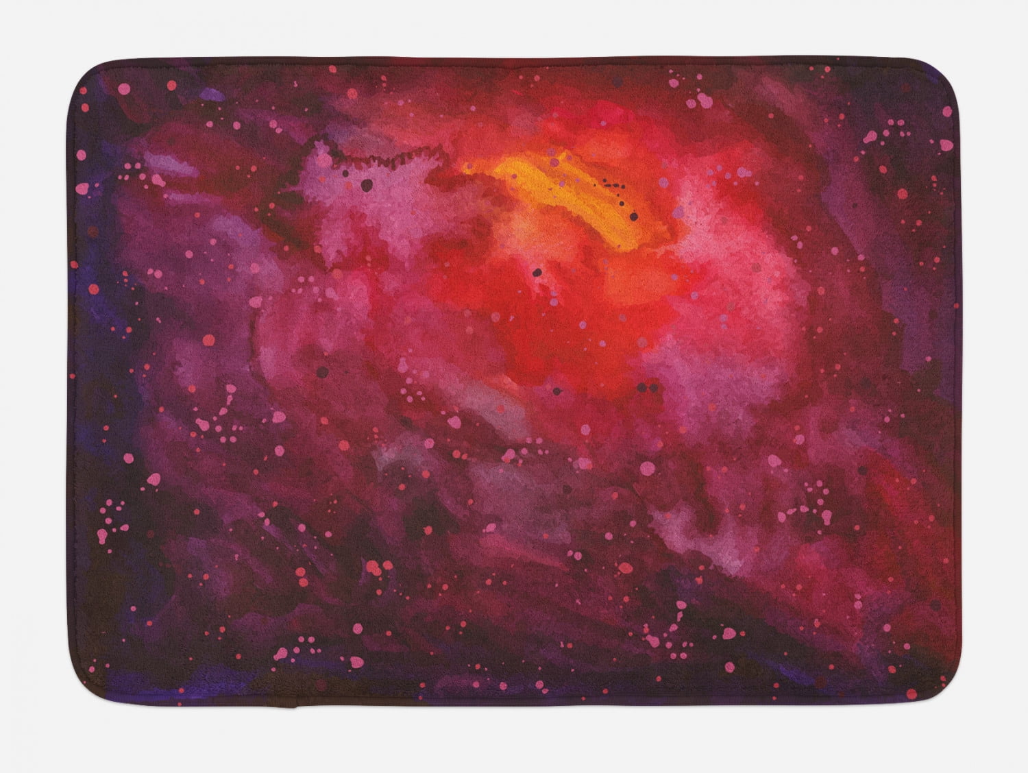 Outer Space Bath Mat, Cosmos Milky Way Galaxy Abstract Stardust in ...