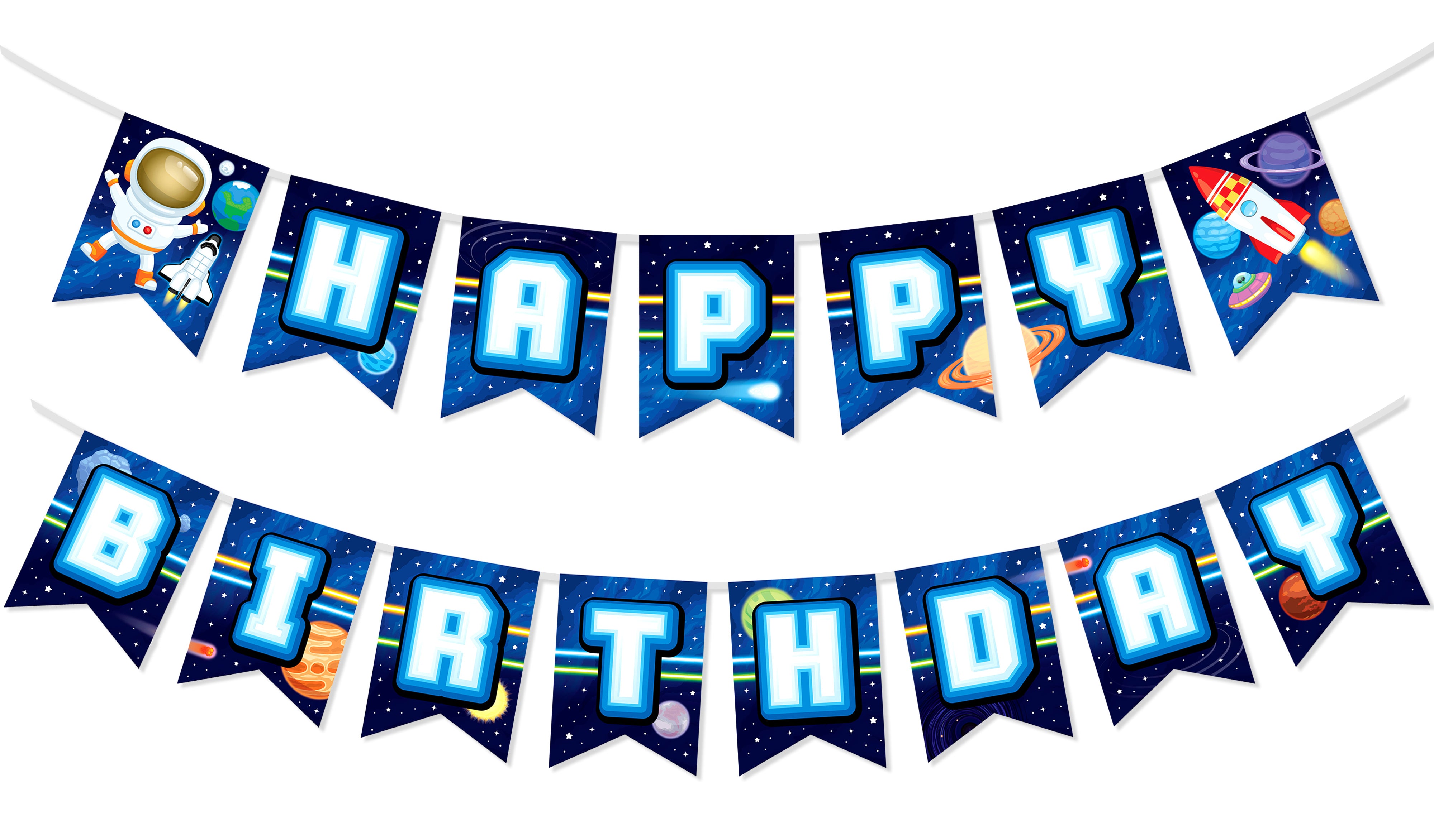 Outer Space Birthday Banner - Outer Space Party Supplies - Walmart.com