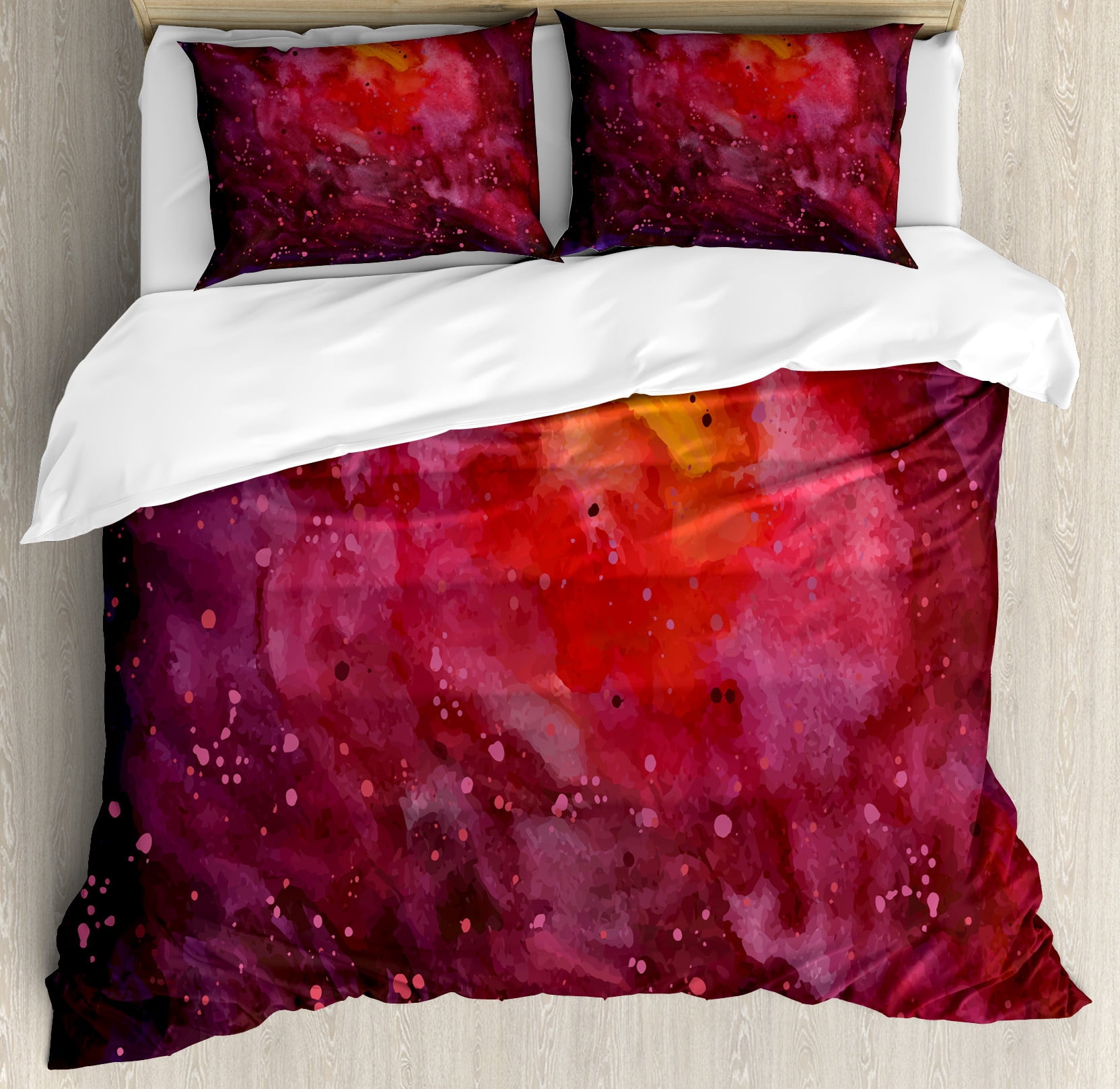 Outer Space Duvet Cover Set, Cosmos Milky Way Galaxy Abstract Stardust ...