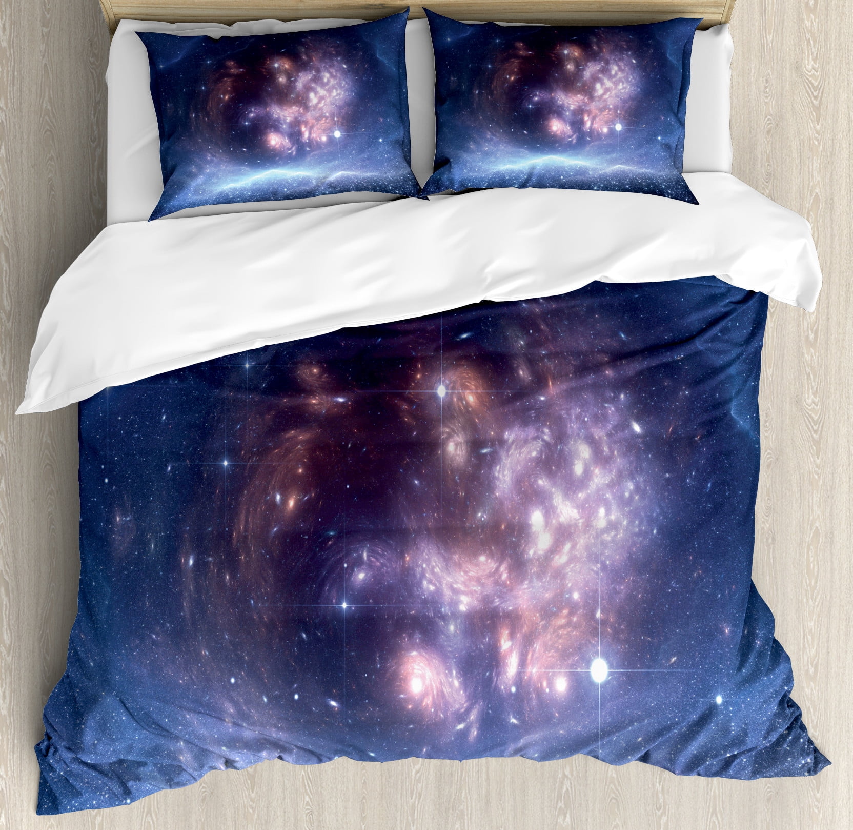 Outer Space Duvet Cover Set, Outer Space Nebula Gas Cloud and Star ...