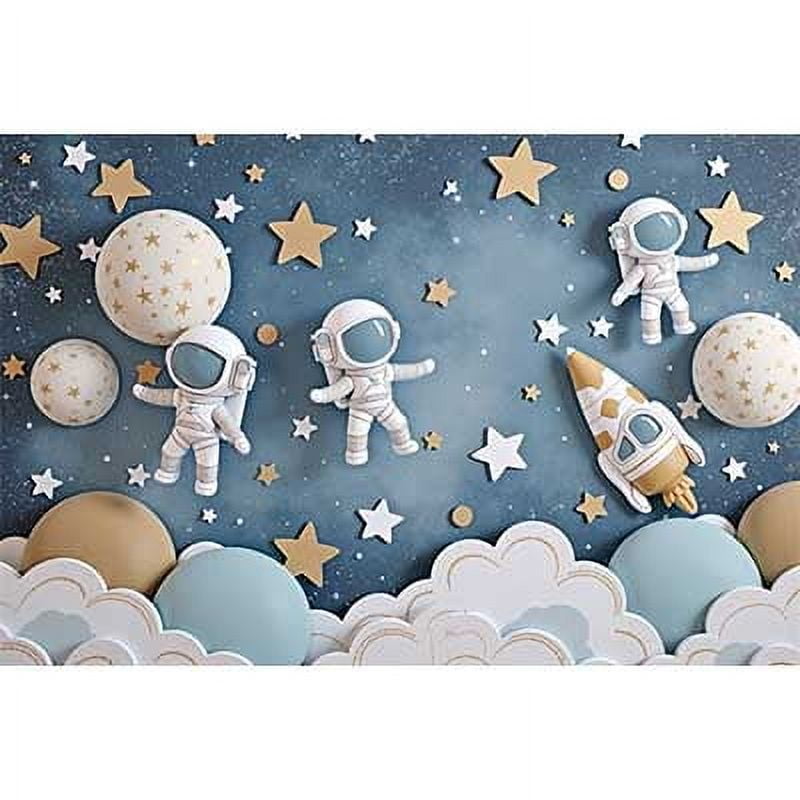 Outer Space Exploration Astronaut Planet Star Photo Backdrop Boys ...