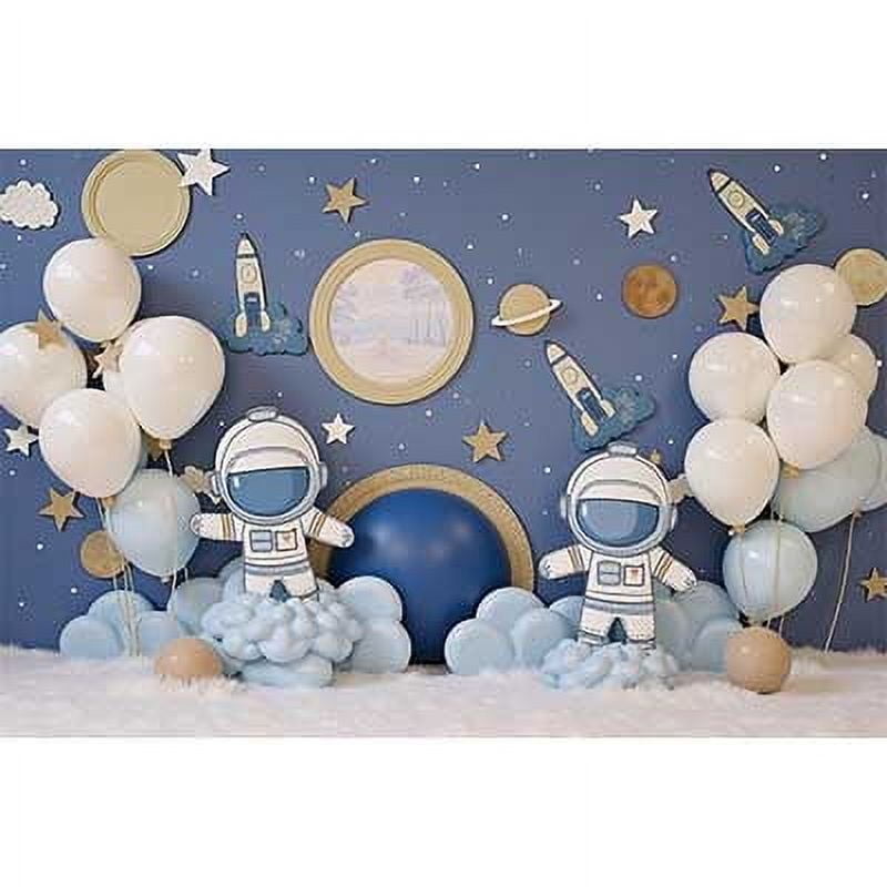Outer Space Exploration Astronaut Planet Star Photo Backdrop Boys ...