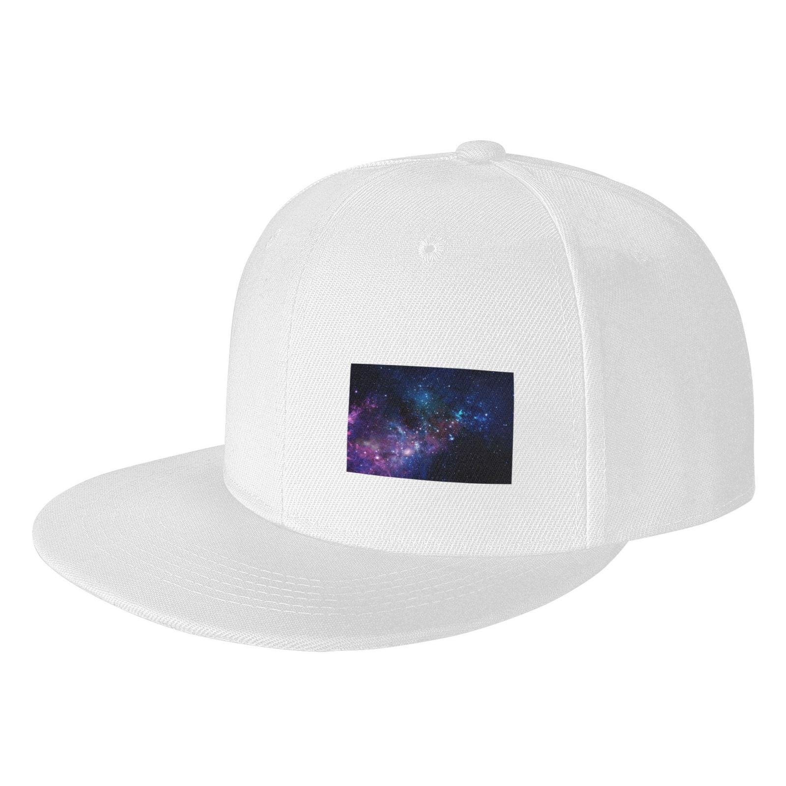 Outer Space Galaxy Flat Bill Hats for Men Snapback Skull Skateboard Hats Baseball Cap - Walmart.com