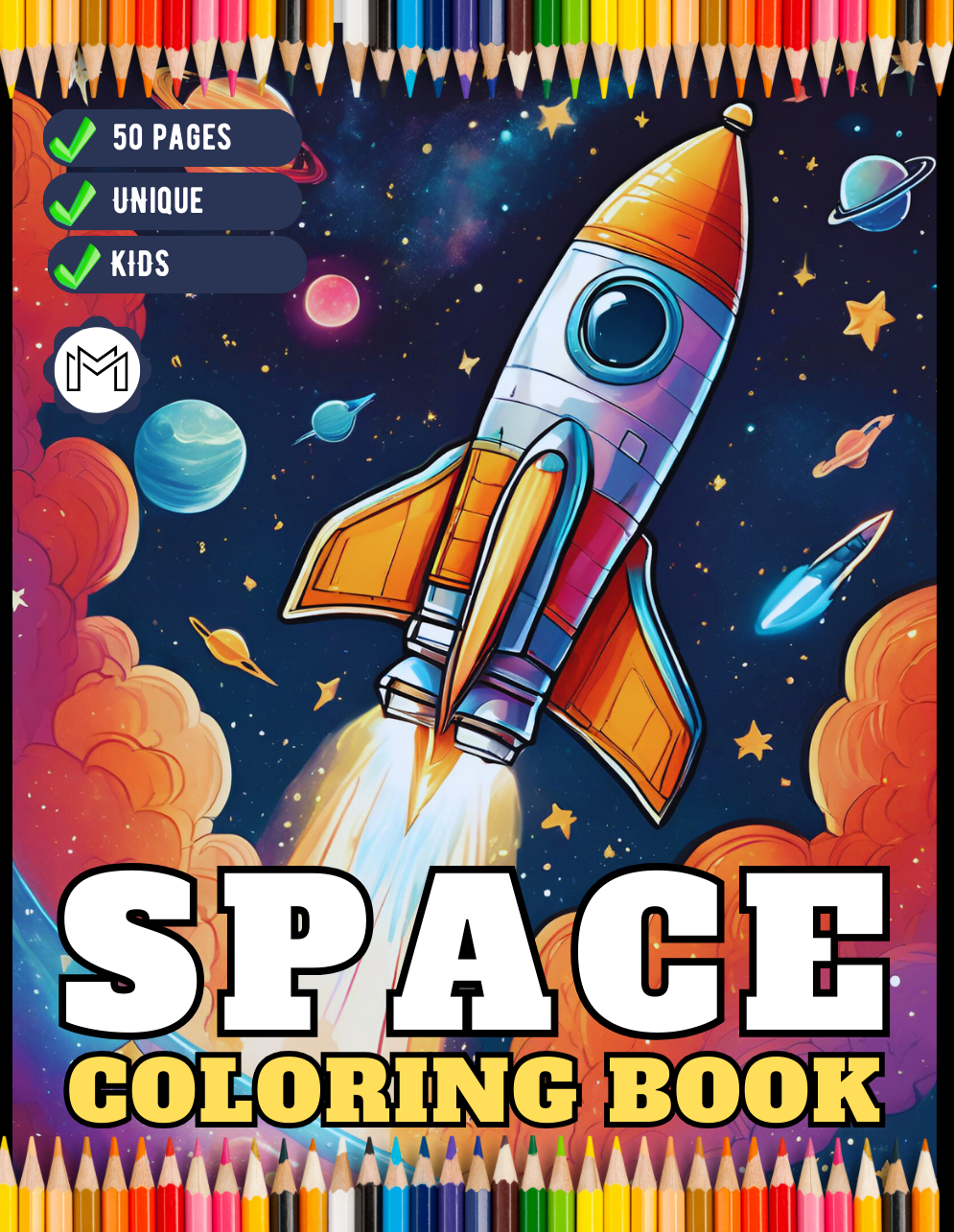 Outer Space Galaxy Planet UFO Extraterrestrial Coloring Book Gift for ...