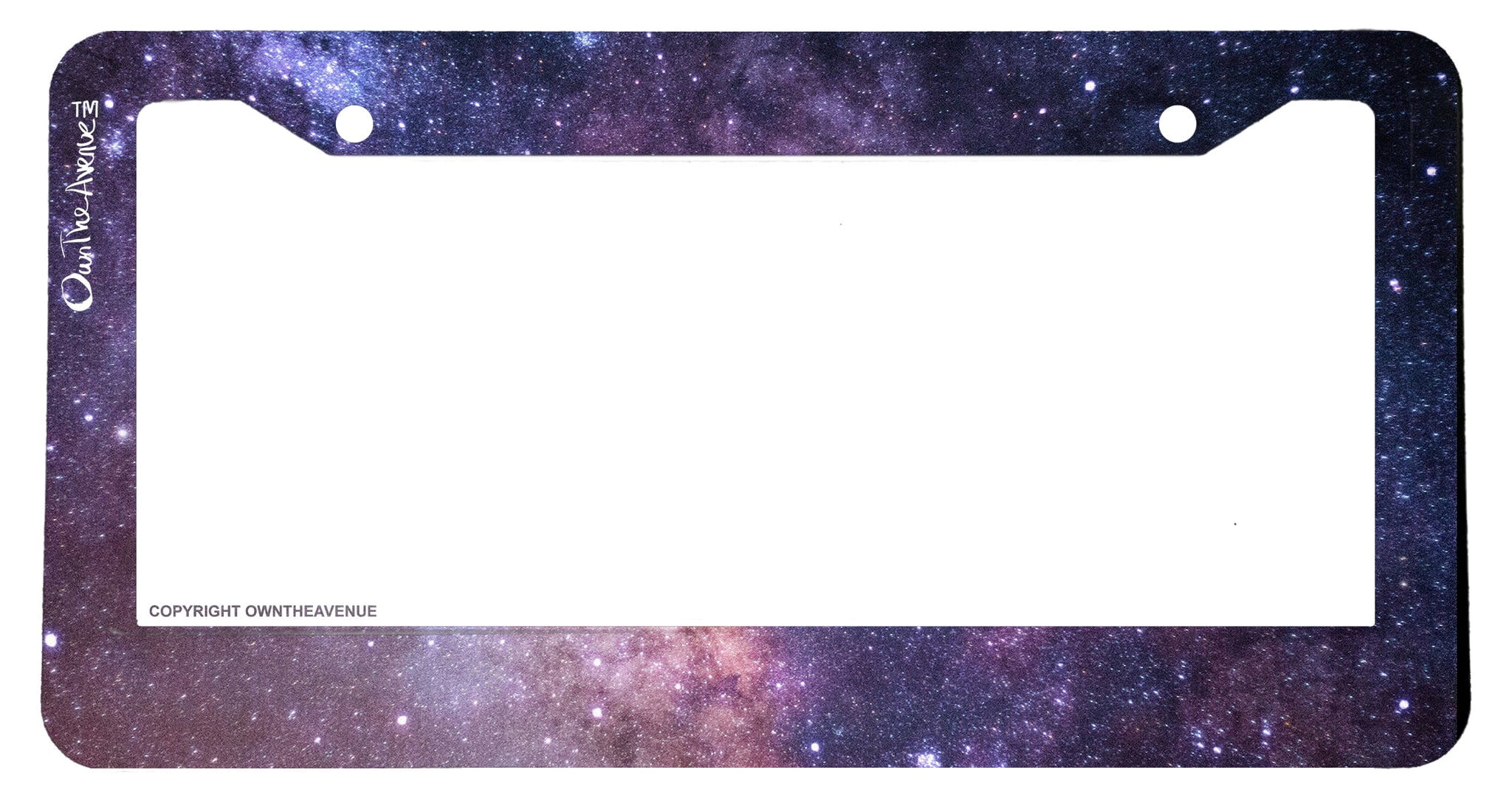 Outer Space Galaxy Stars Universe License Plate Frame - Walmart.com