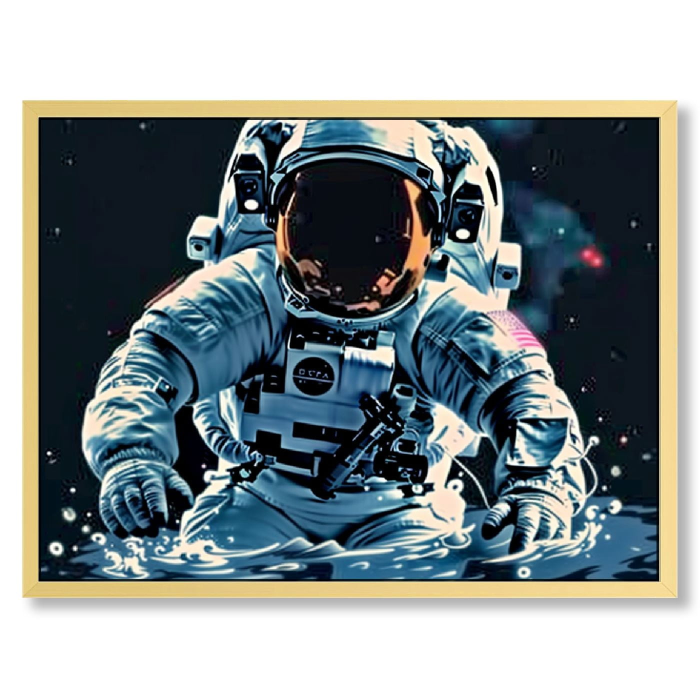 Outer Space Motivational Astronaut Wall Art Canvas Posters Print ...