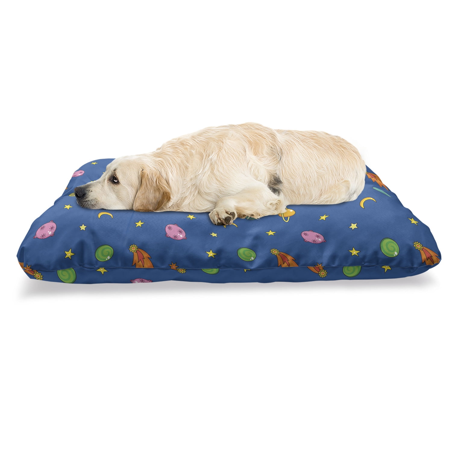 Outer Space Pet Bed, Alien Planets Shooting Stars Saturn and Crescent ...