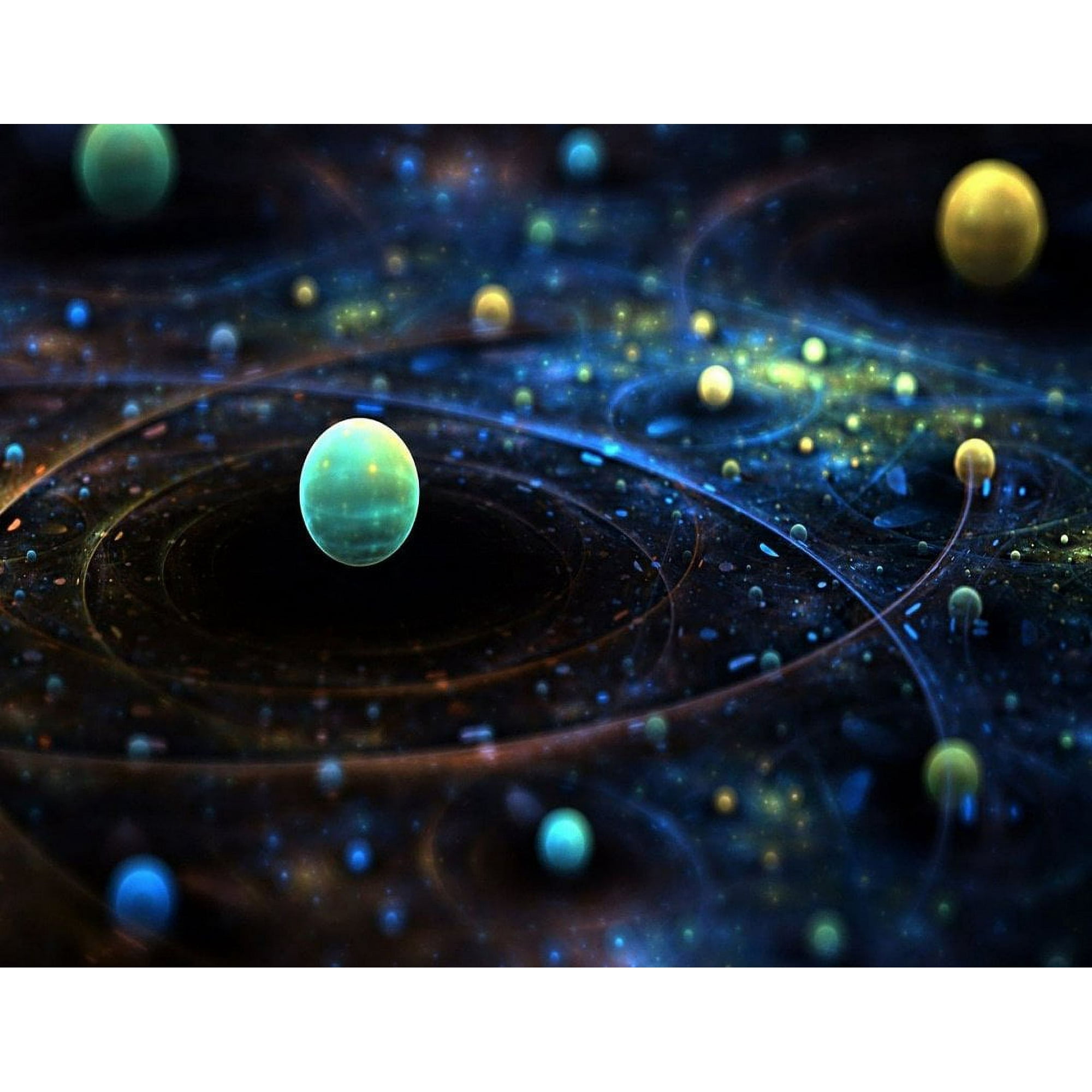 Outer Space Planets Galaxy's Edible Image Cake Topper For Half Sheet ...