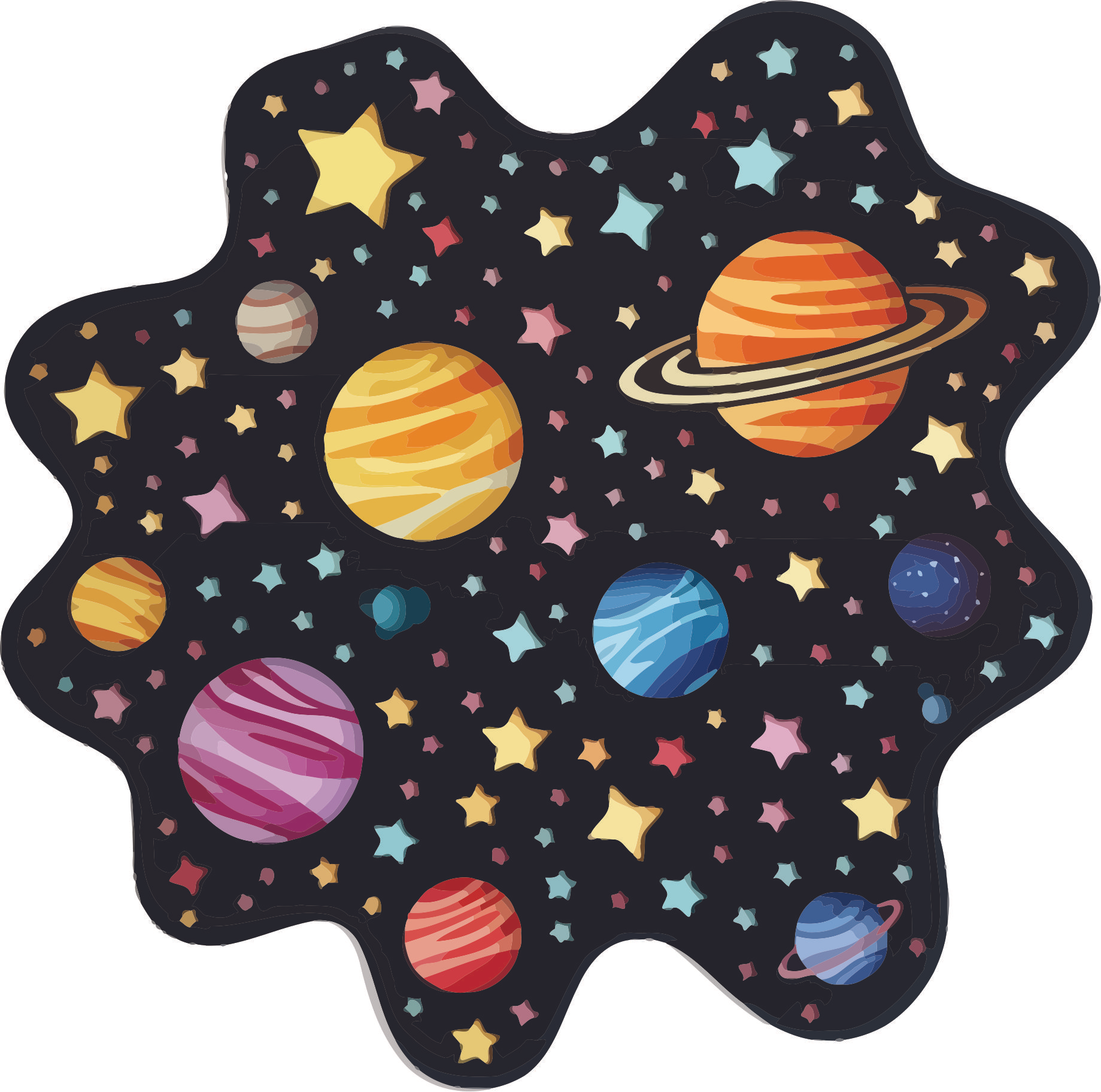 Outer Space Planets Stars Galaxy Universe Aesthetic Astronaut Night Sky ...