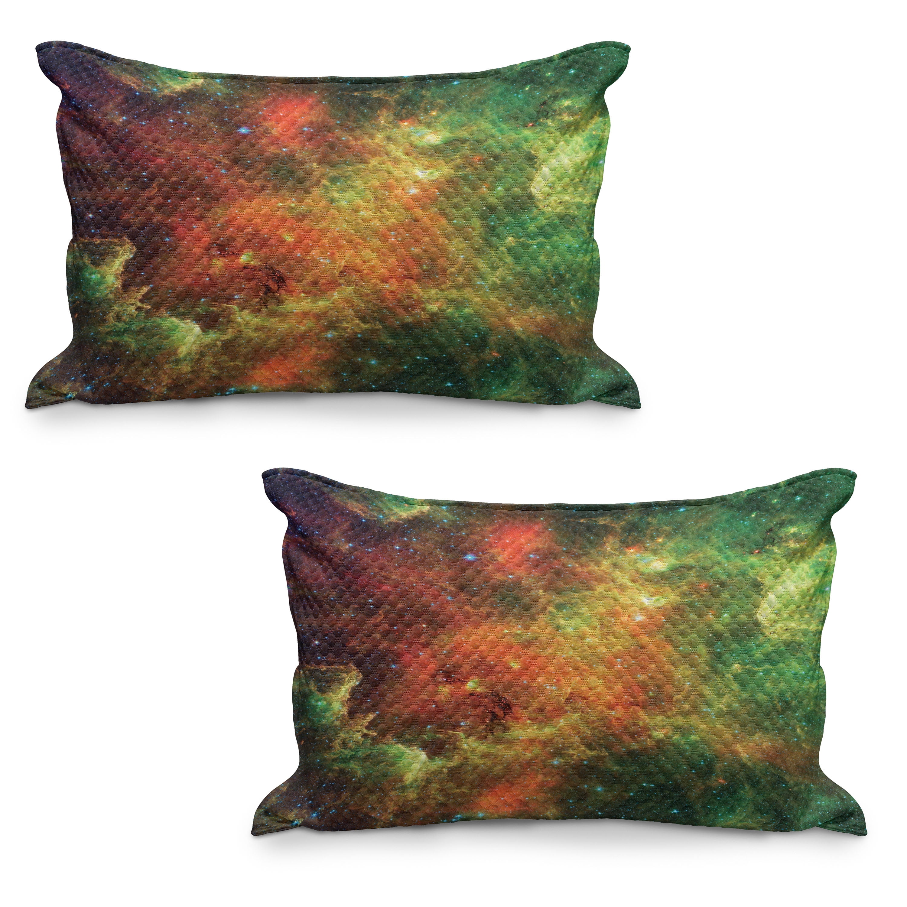 Outer Space Quilted Pillowcover Set of 2, North American and Pelican ...