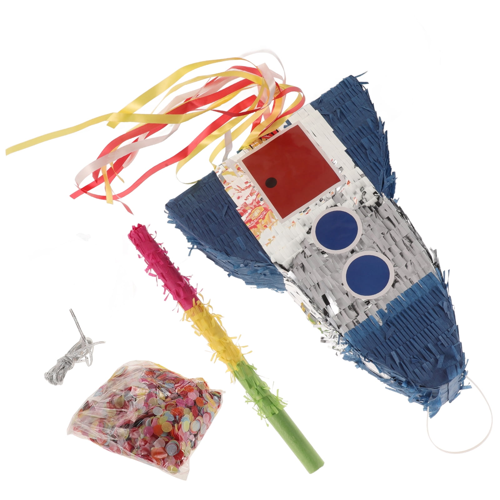 Outer Space Rocket Pinata For Kids Birthday For Space Party Decorations ...