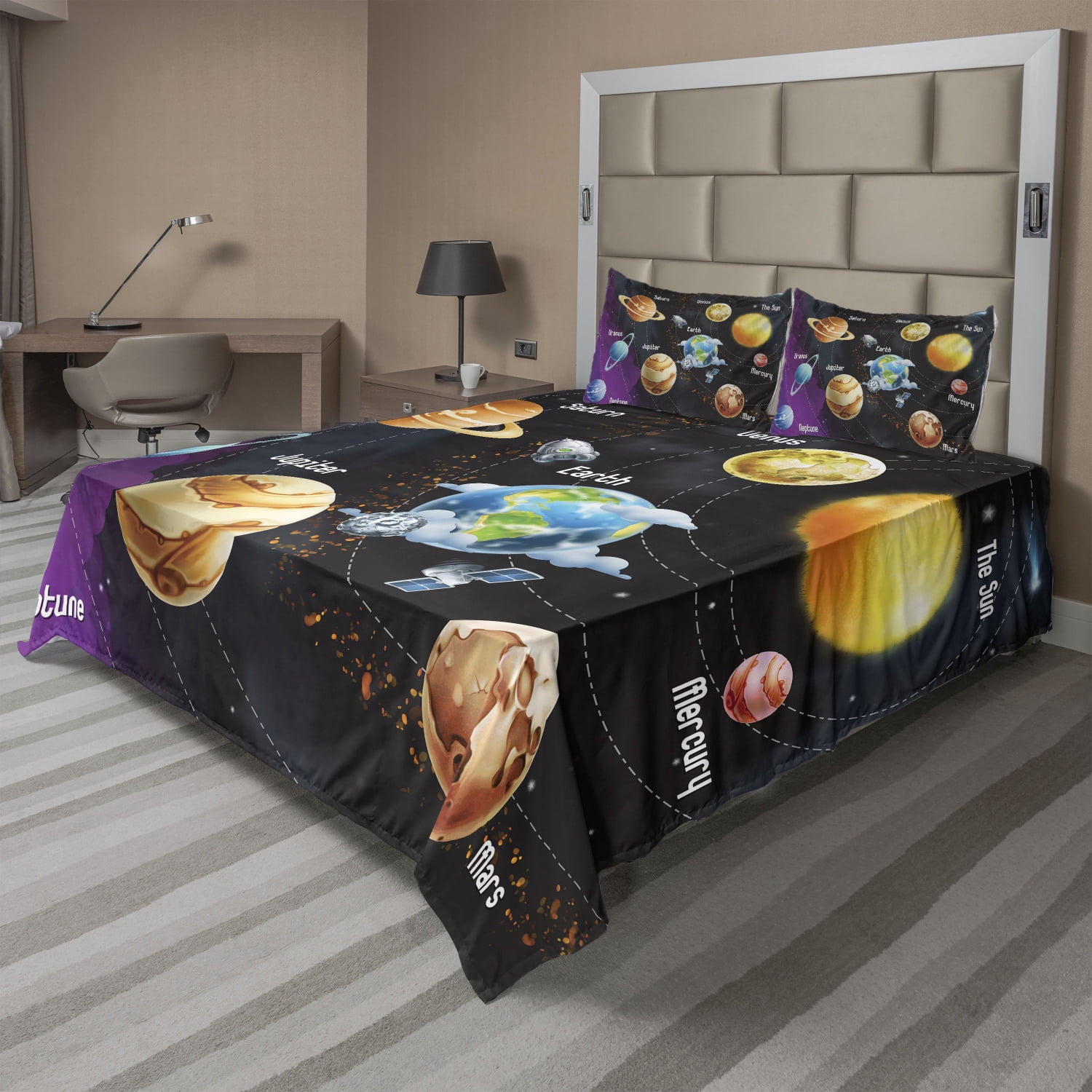 Outer Space Sheet Set, Solar System of Planets Milky Way Neptune Venus ...