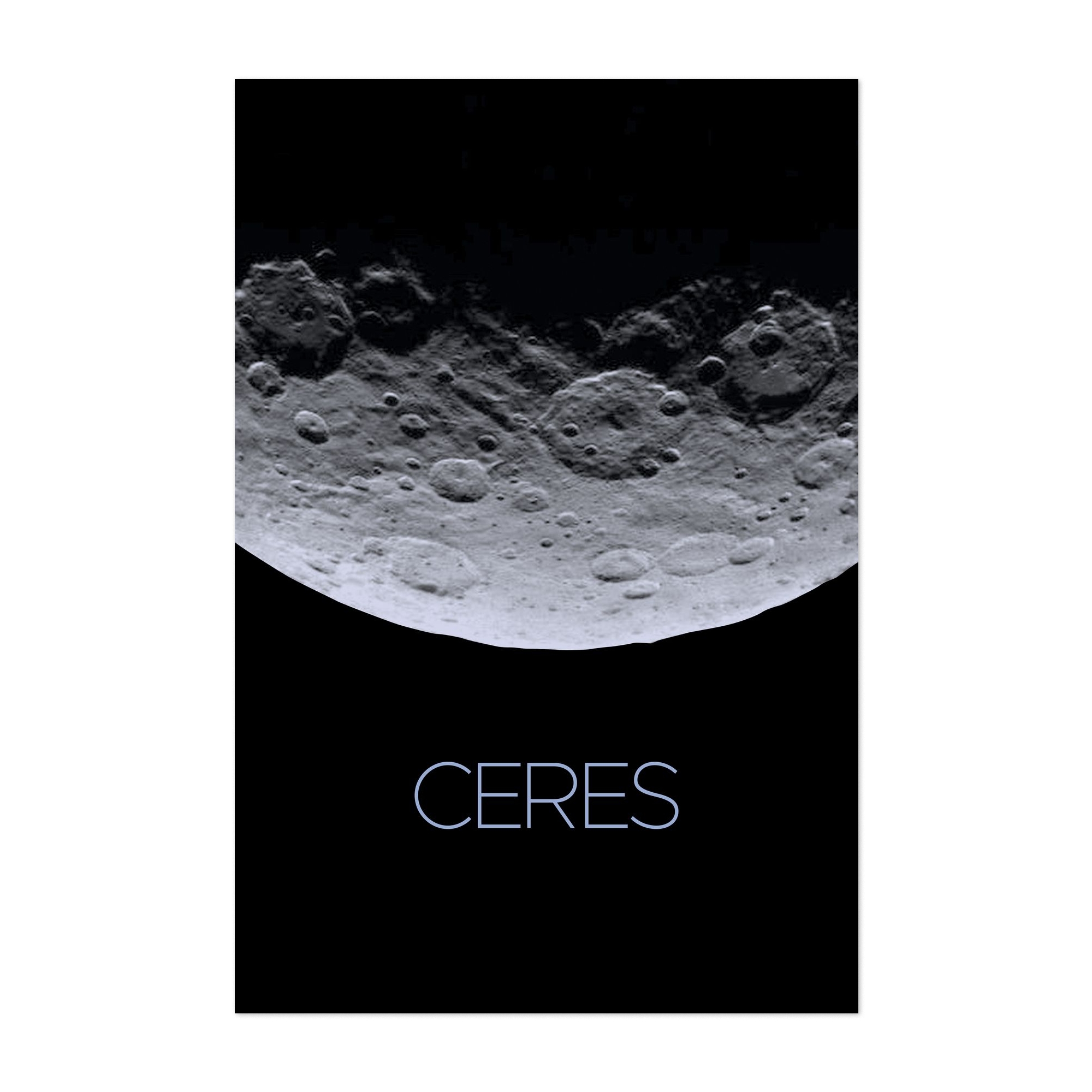 Outer Space, Solar System, Dwarf Planet Ceres 02 - Photography Unframed ...