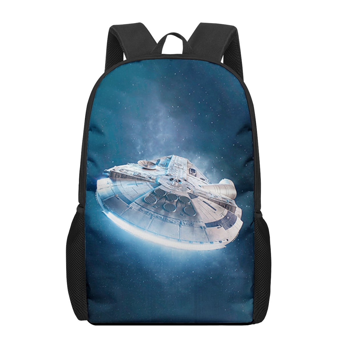 Outer Space Spaceship UFO Print Bags for Primary Students Backpacks s ...