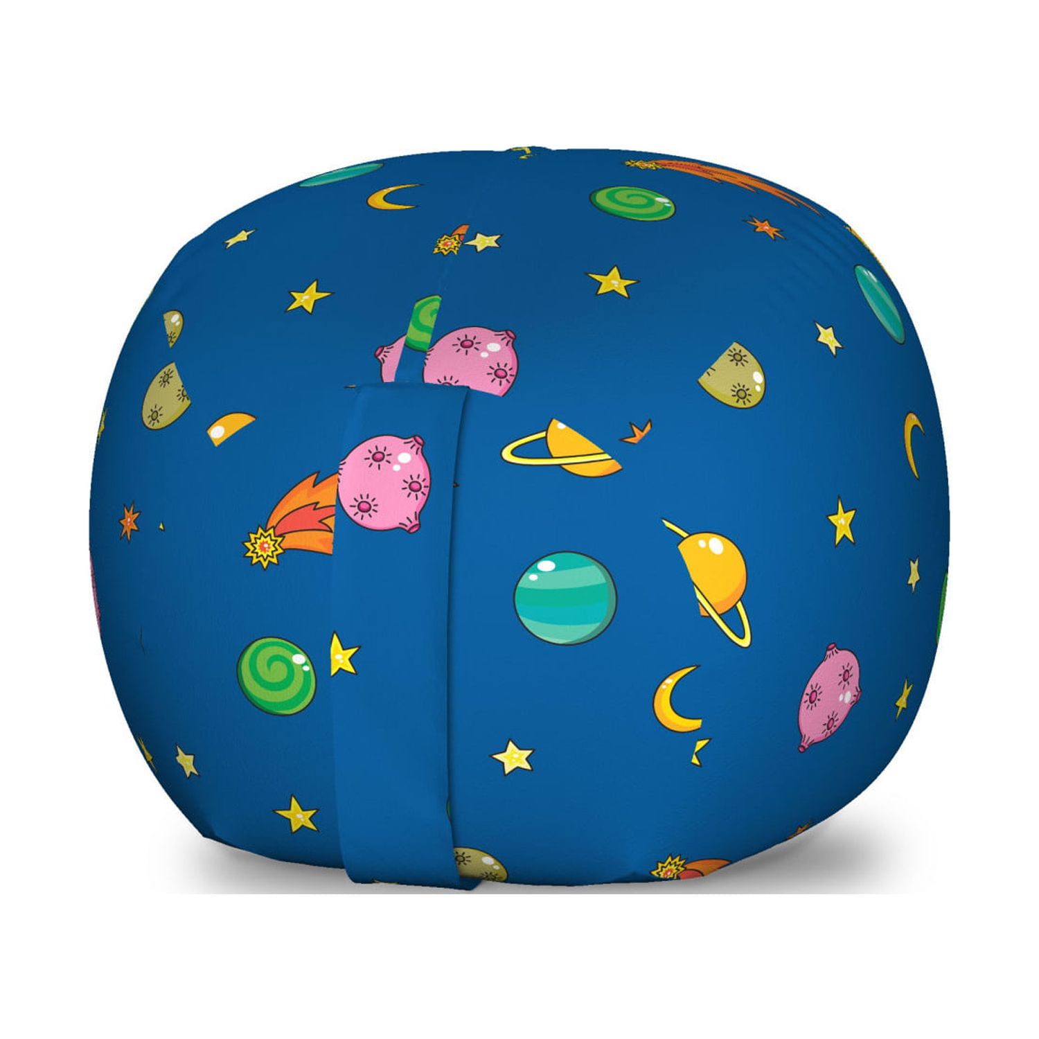 Outer Space Storage Toy Bag Chair, Alien Planets Shooting Stars Saturn ...
