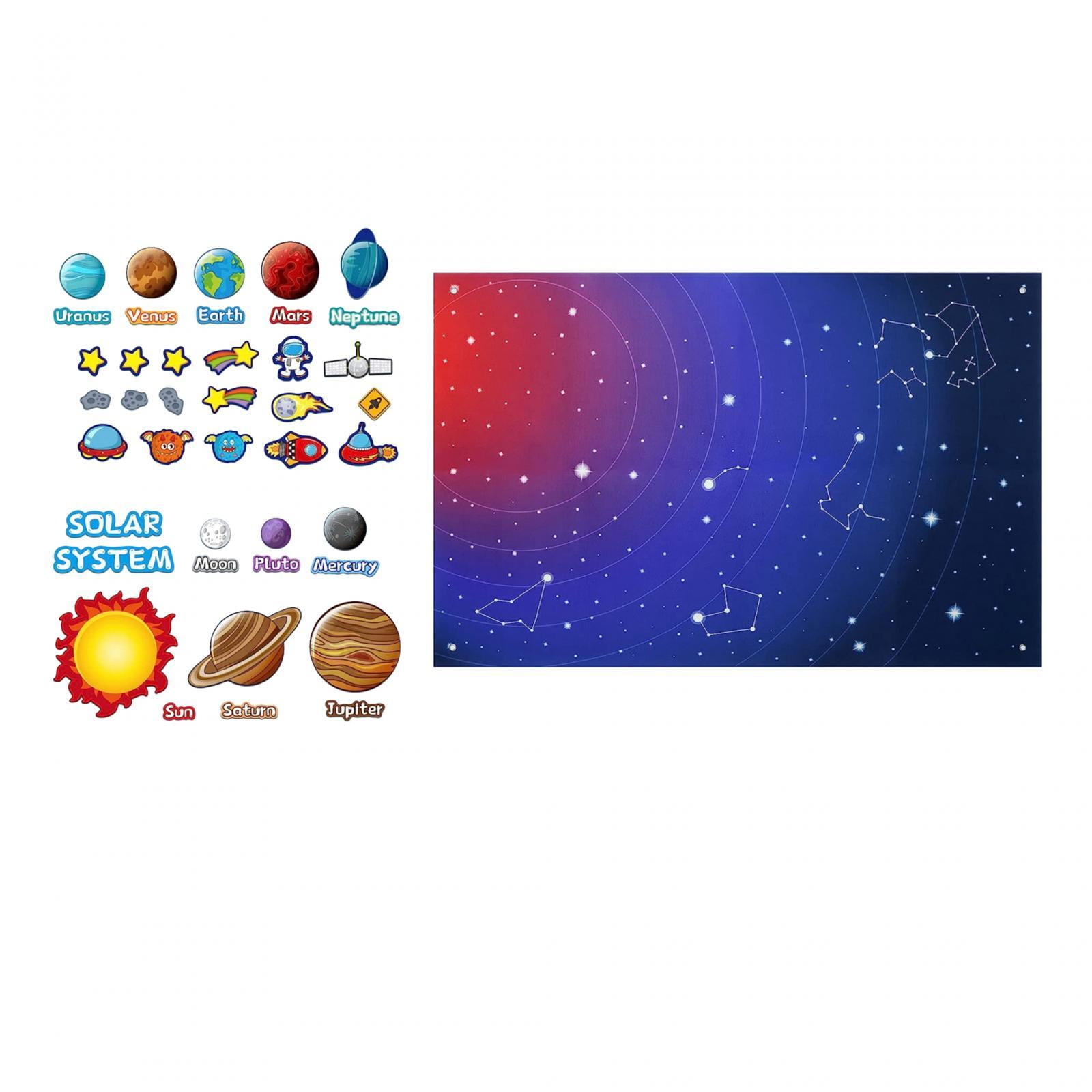 Outer Space Story Board Montessori Birthday Gift Reusable for ...